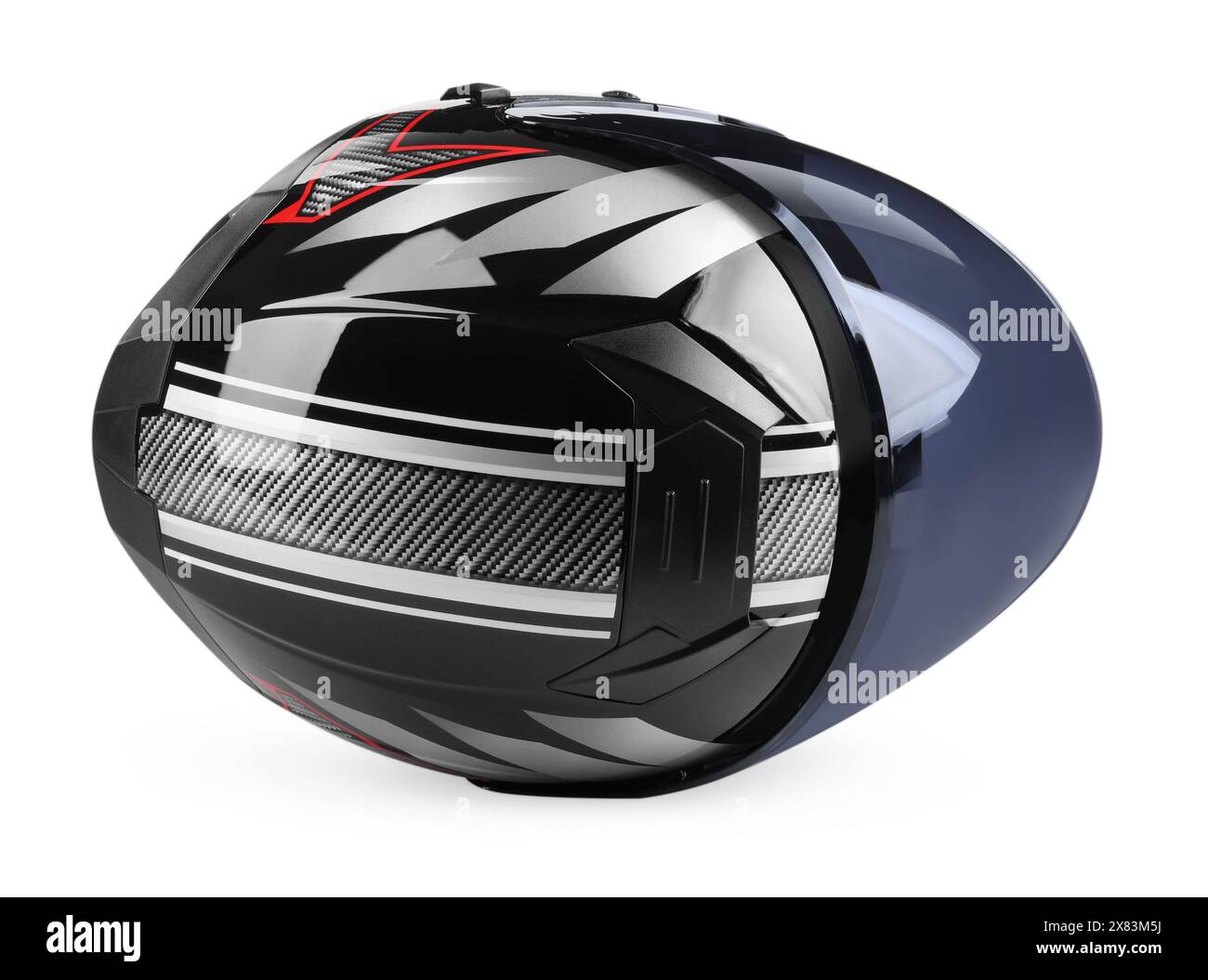 Modern motorcycle helmet with visor isolated on white Stock Photo - Alamy
