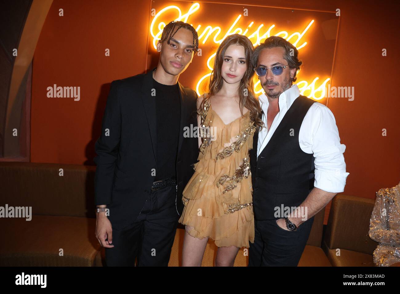 Cannes, France. 22nd May, 2024. Alexandre Grimaldi, Savannah Hennessy ...
