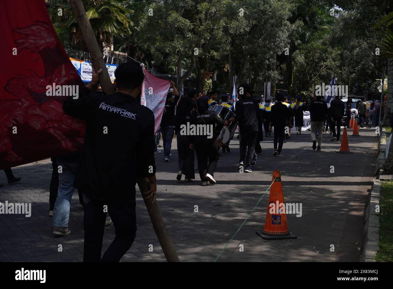 Graduation celebration at a university in Indonesia by walking around ...