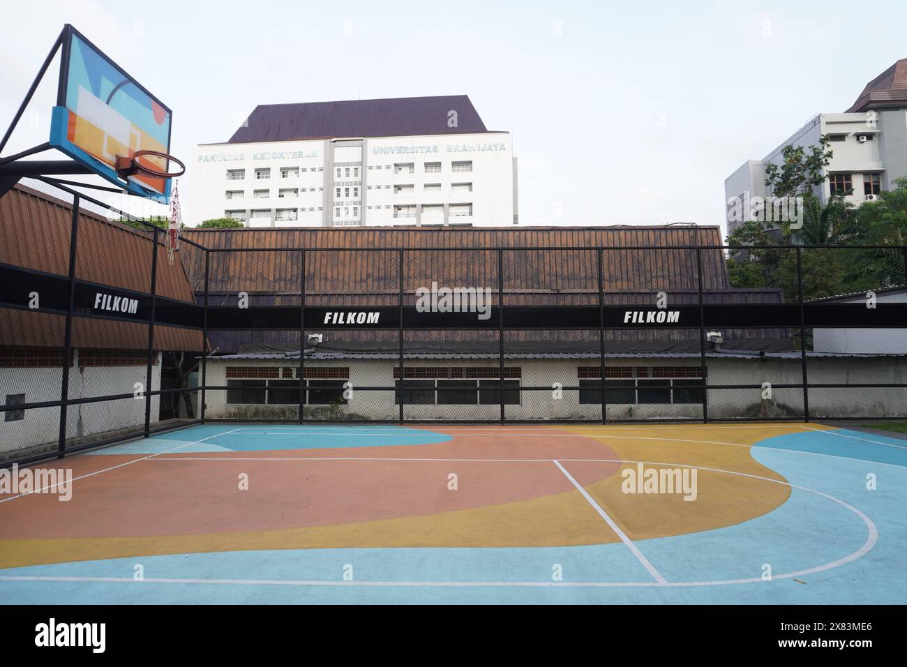 Basketball court at the Faculty of Computer Science, Brawijaya ...