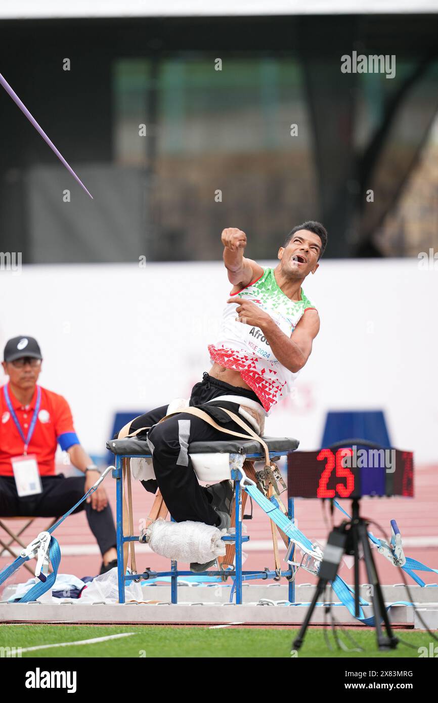 Hyogo, Japan. 22nd May, 2024. Saeid AFROOZ (IRI) Athletics : Kobe 2024 ...