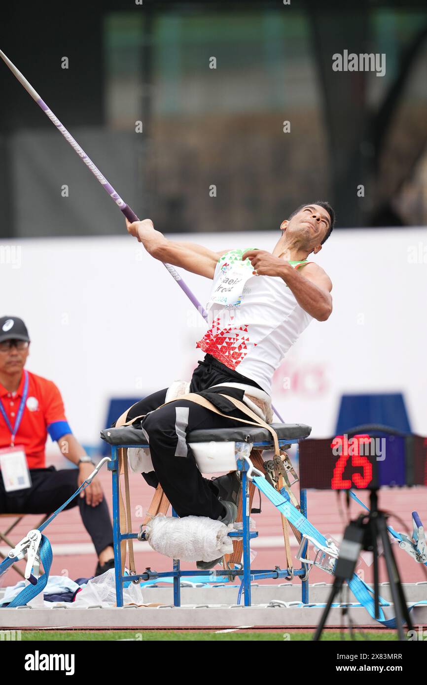 Hyogo, Japan. 22nd May, 2024. Saeid AFROOZ (IRI) Athletics : Kobe 2024 ...