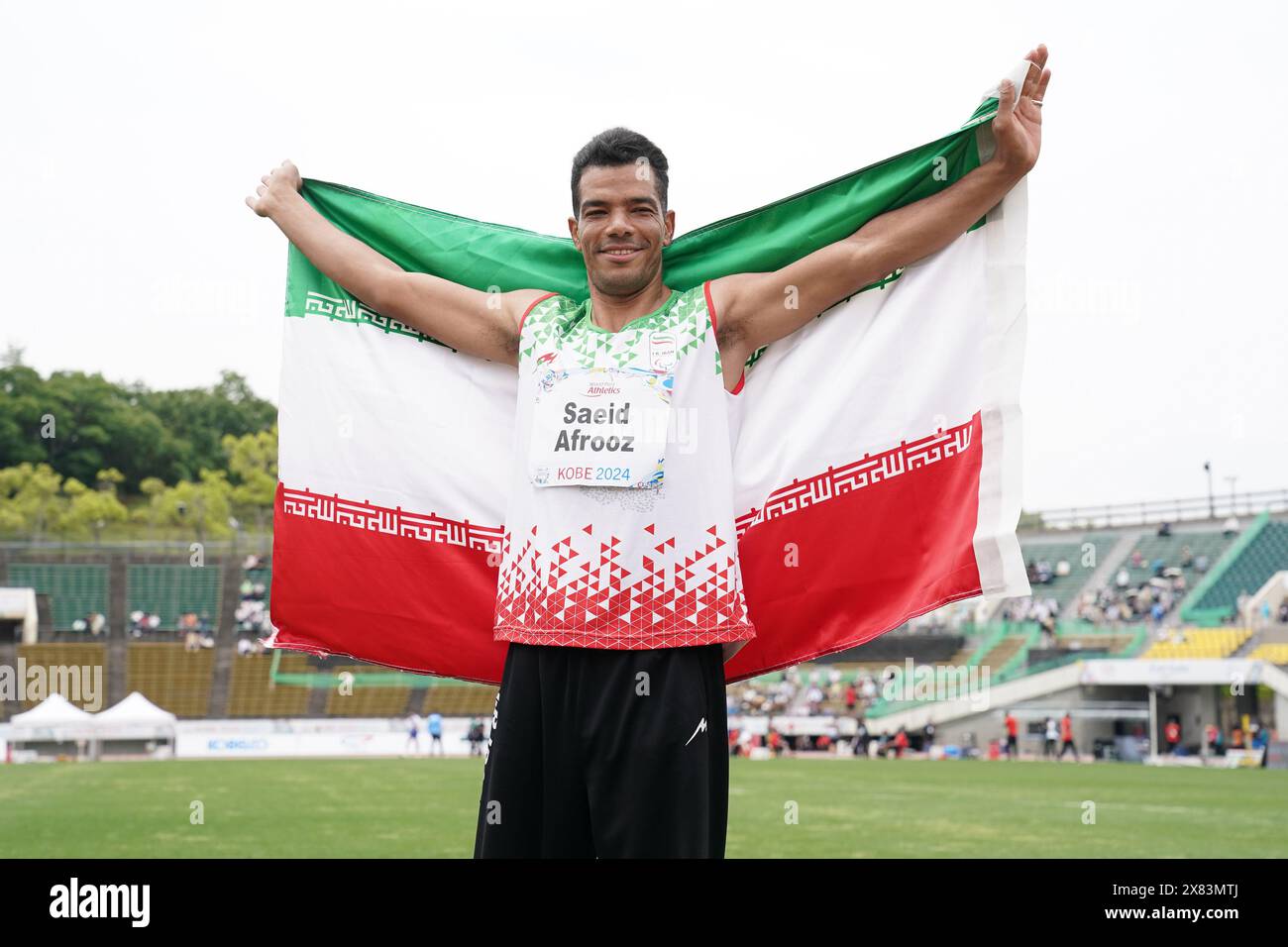 Hyogo, Japan. 22nd May, 2024. Saeid AFROOZ (IRI) Athletics : Kobe 2024 Para Athletics World ...