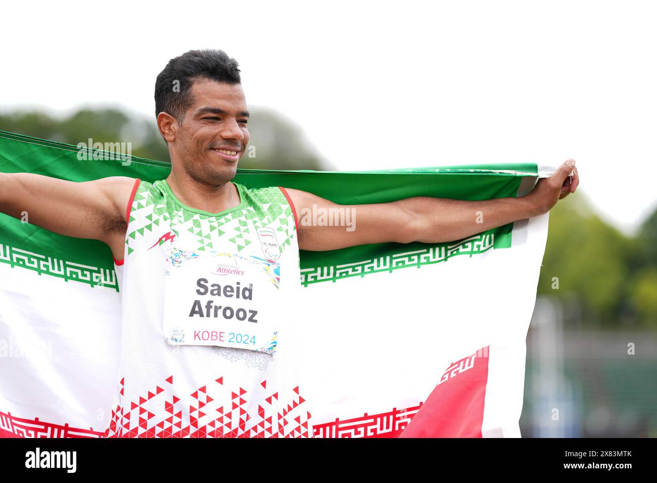 Hyogo, Japan. 22nd May, 2024. Saeid AFROOZ (IRI) Athletics : Kobe 2024 Para Athletics World ...