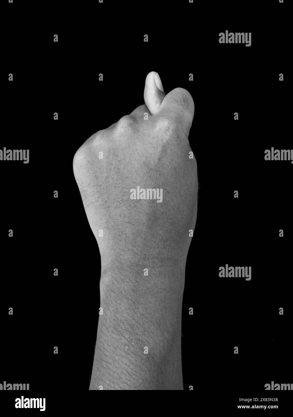 Arm hand holding up Black and White Stock Photos & Images - Alamy