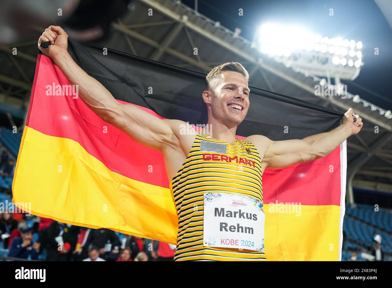 Hyogo, Japan. 22nd May, 2024. Markus REHM (GER) Athletics : Kobe 2024 ...