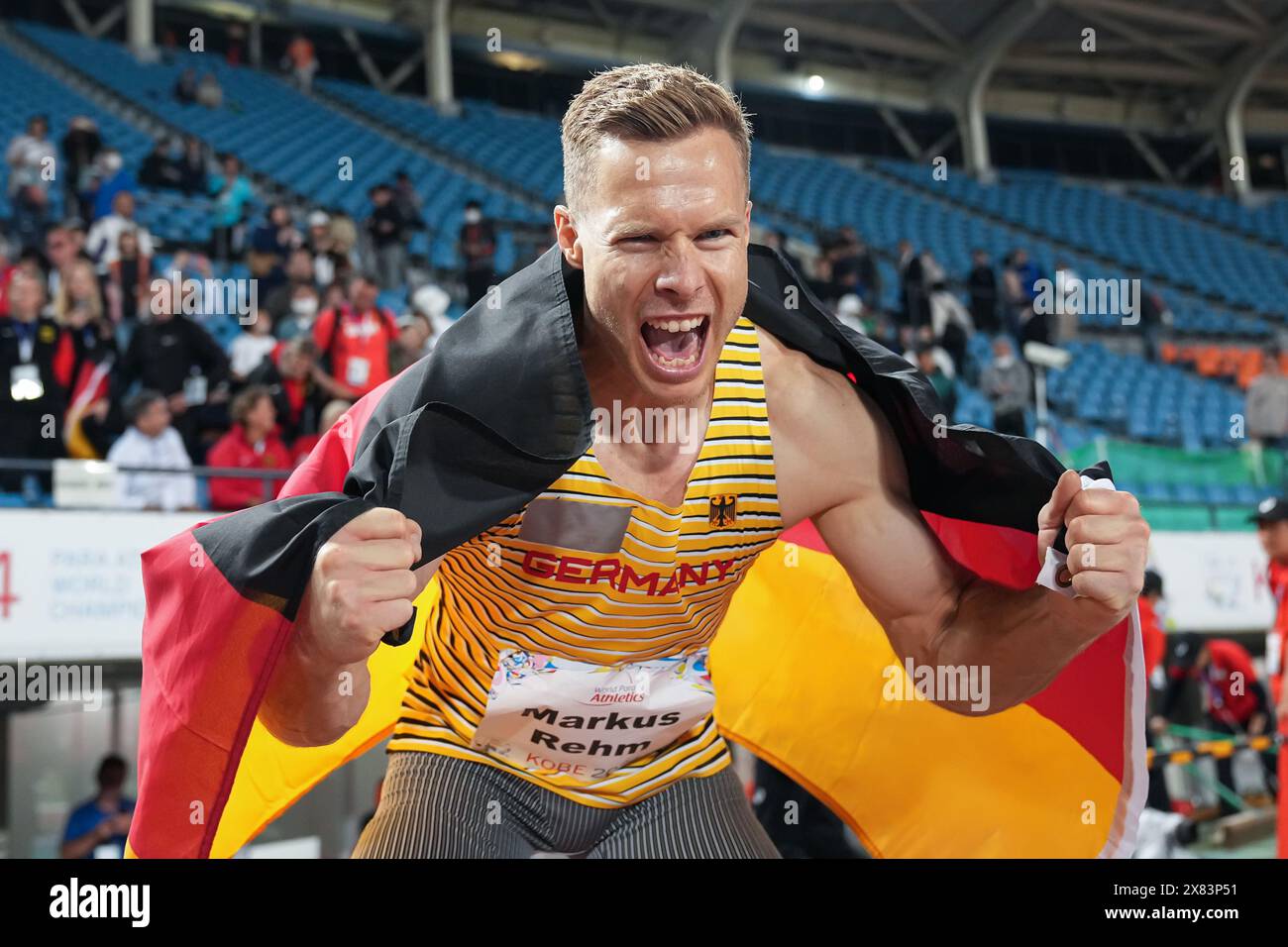 Hyogo, Japan. 22nd May, 2024. Markus REHM (GER) Athletics : Kobe 2024 ...