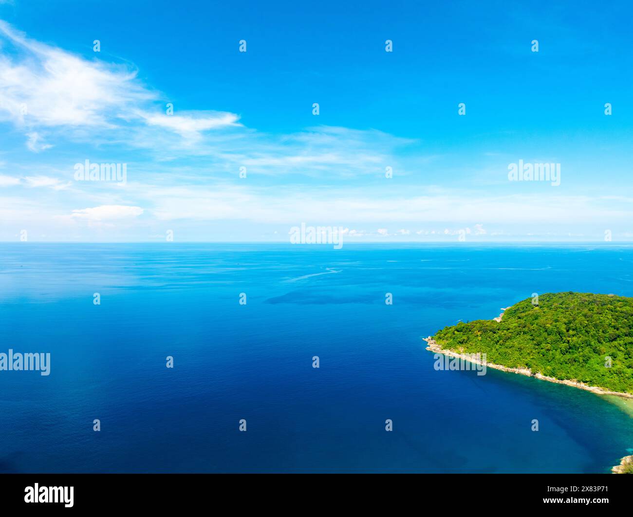 Aerial view of a blue sea surface water texture background,Sun ...