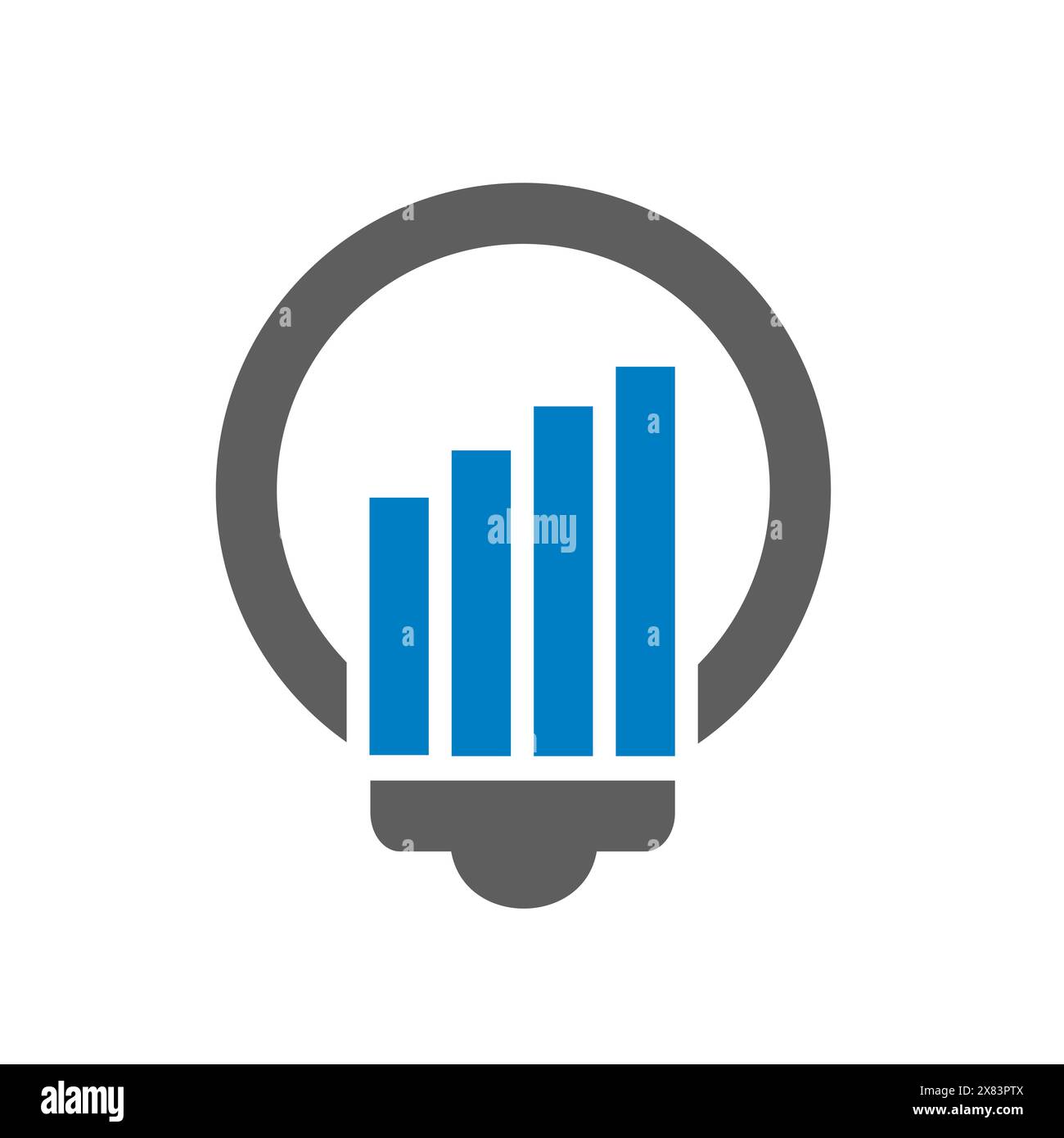 Light Bulb Improved Chart Statistics Logo, Vector Illustration Design ...