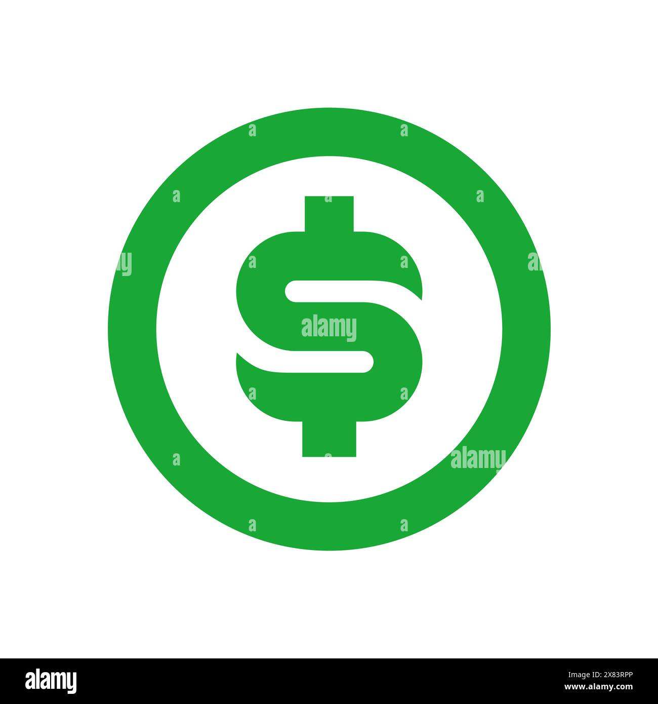 Circle Dollar Money Logo Icon Symbol Design, Vector Illustration Stock ...