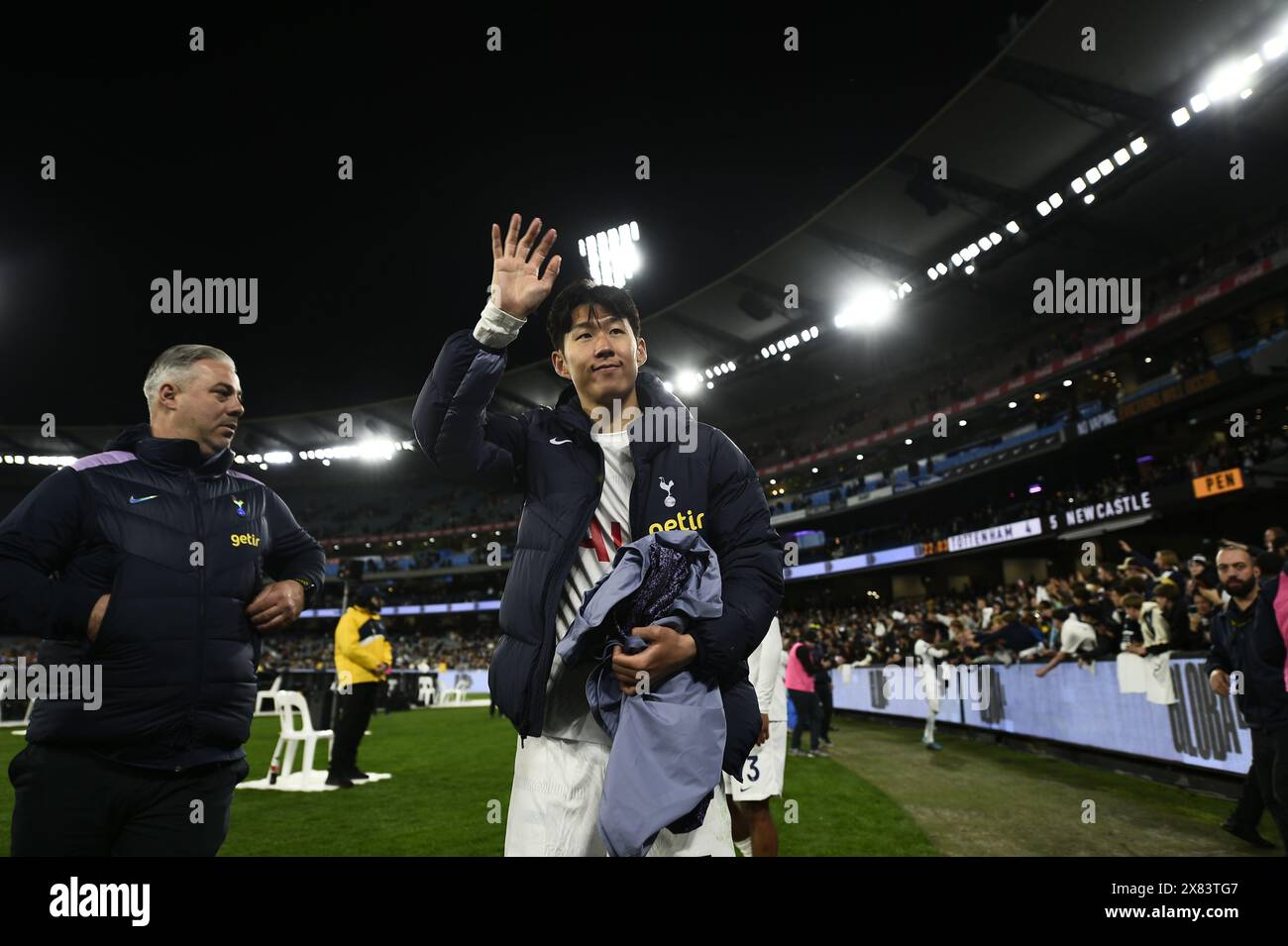 Tottenham fans newcastle v spurs melbourne hi-res stock photography and ...