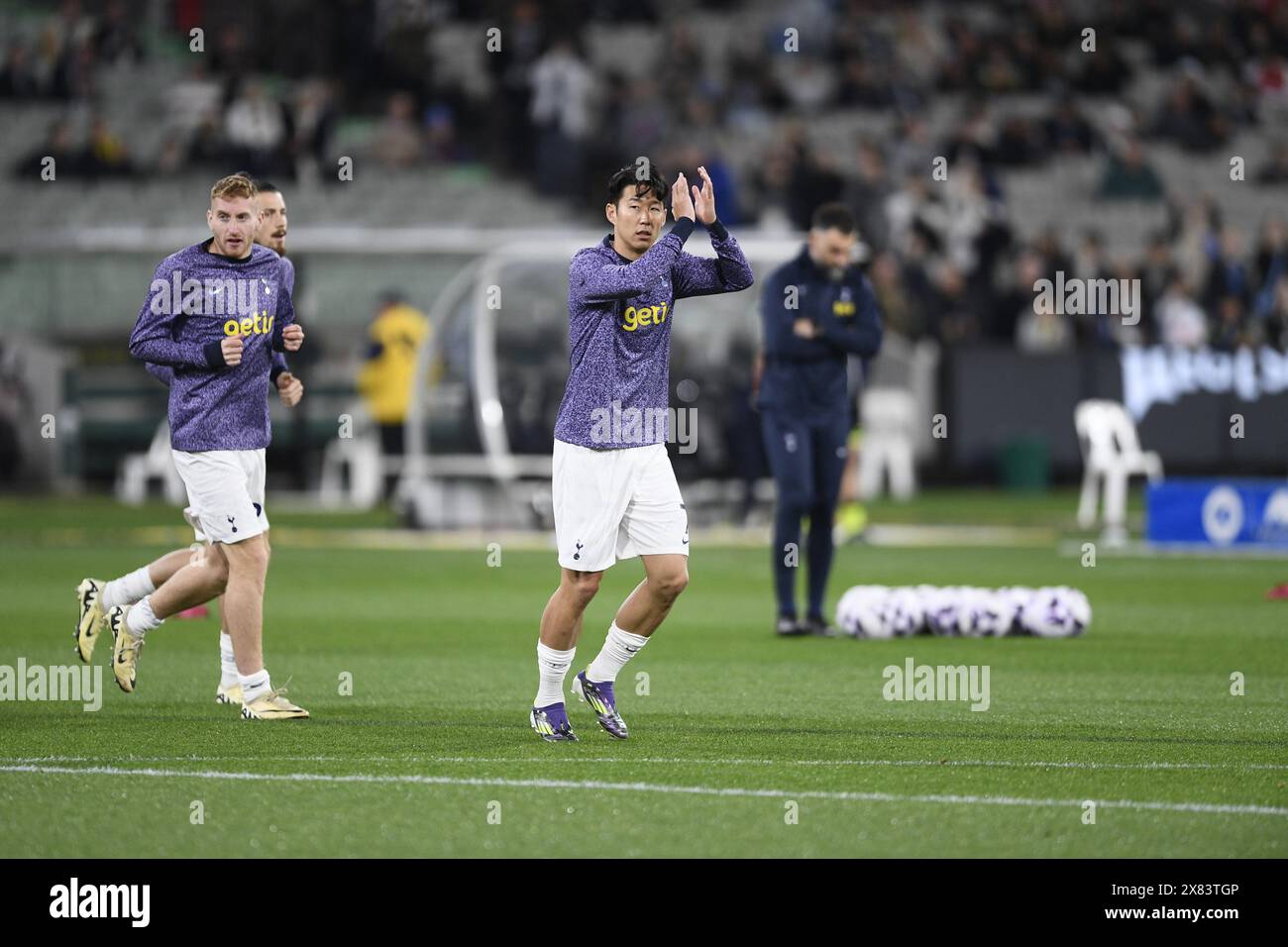 MELBOURNE, AUSTRALIA. 22 May, 2024. Pictured: Tottenham Hotspur forward ...