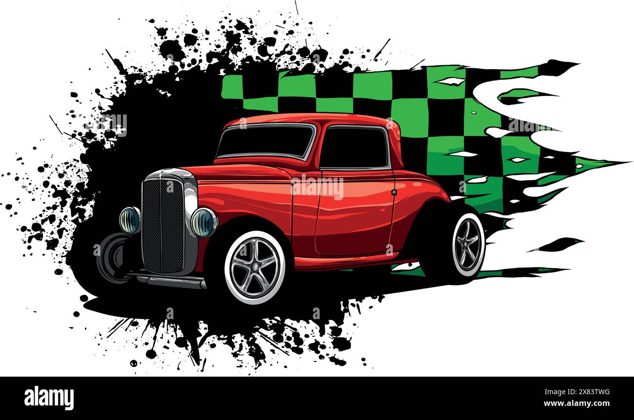 draw of hot rod car vector illustration design Stock Vector Image & Art ...