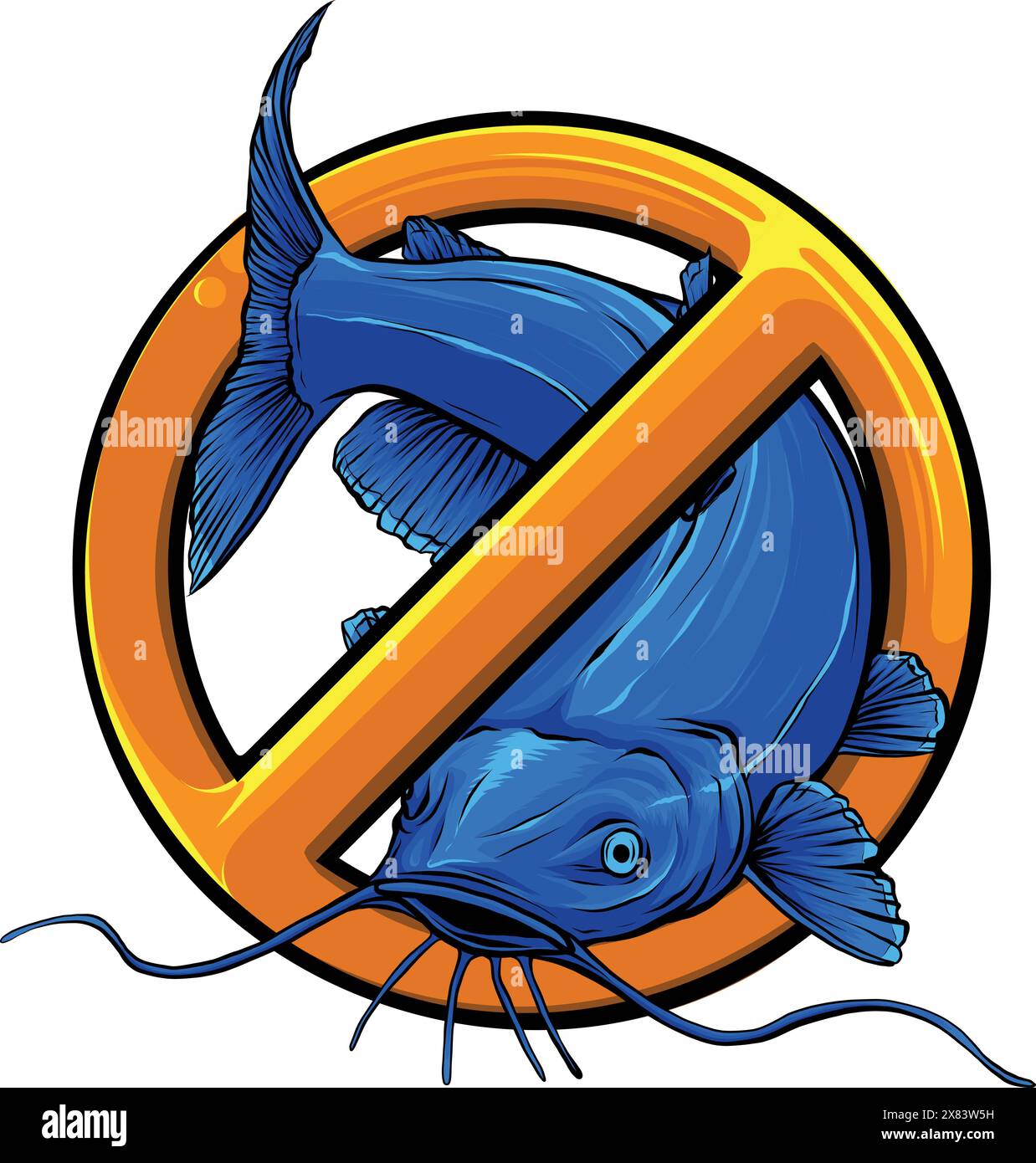 Cartoon of colored catfish vector illustration design Stock Vector ...