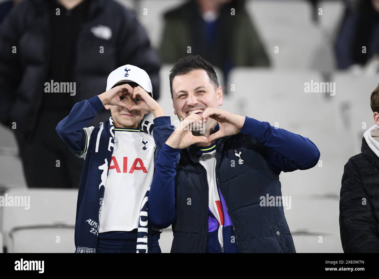 MELBOURNE, AUSTRALIA. 22 May, 2024. Pictured: A father and his young ...