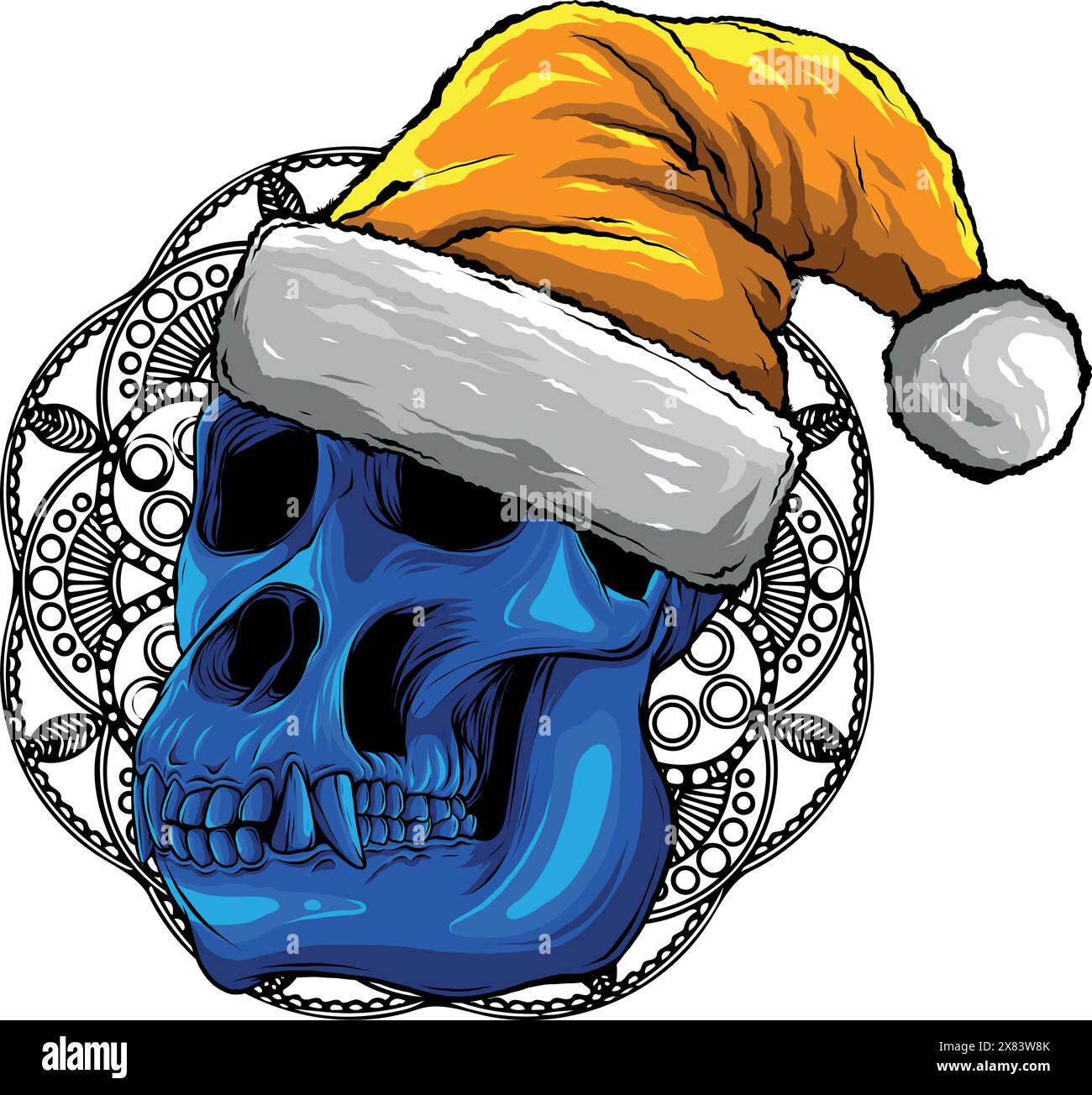 colored draw of monkey skull vector illustration design Stock Vector ...