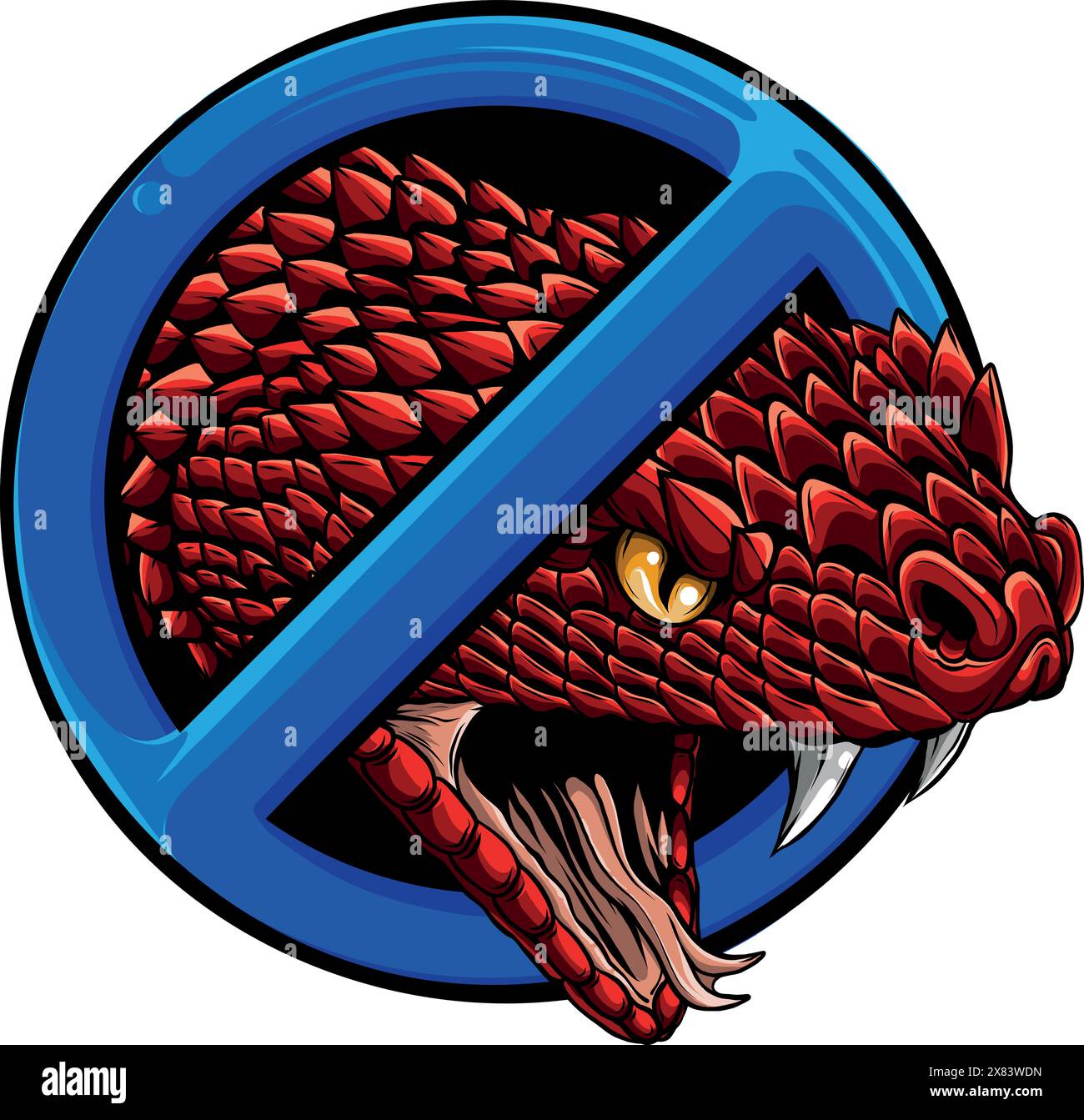 snake head hand drawn vector illustration design Stock Vector Image ...