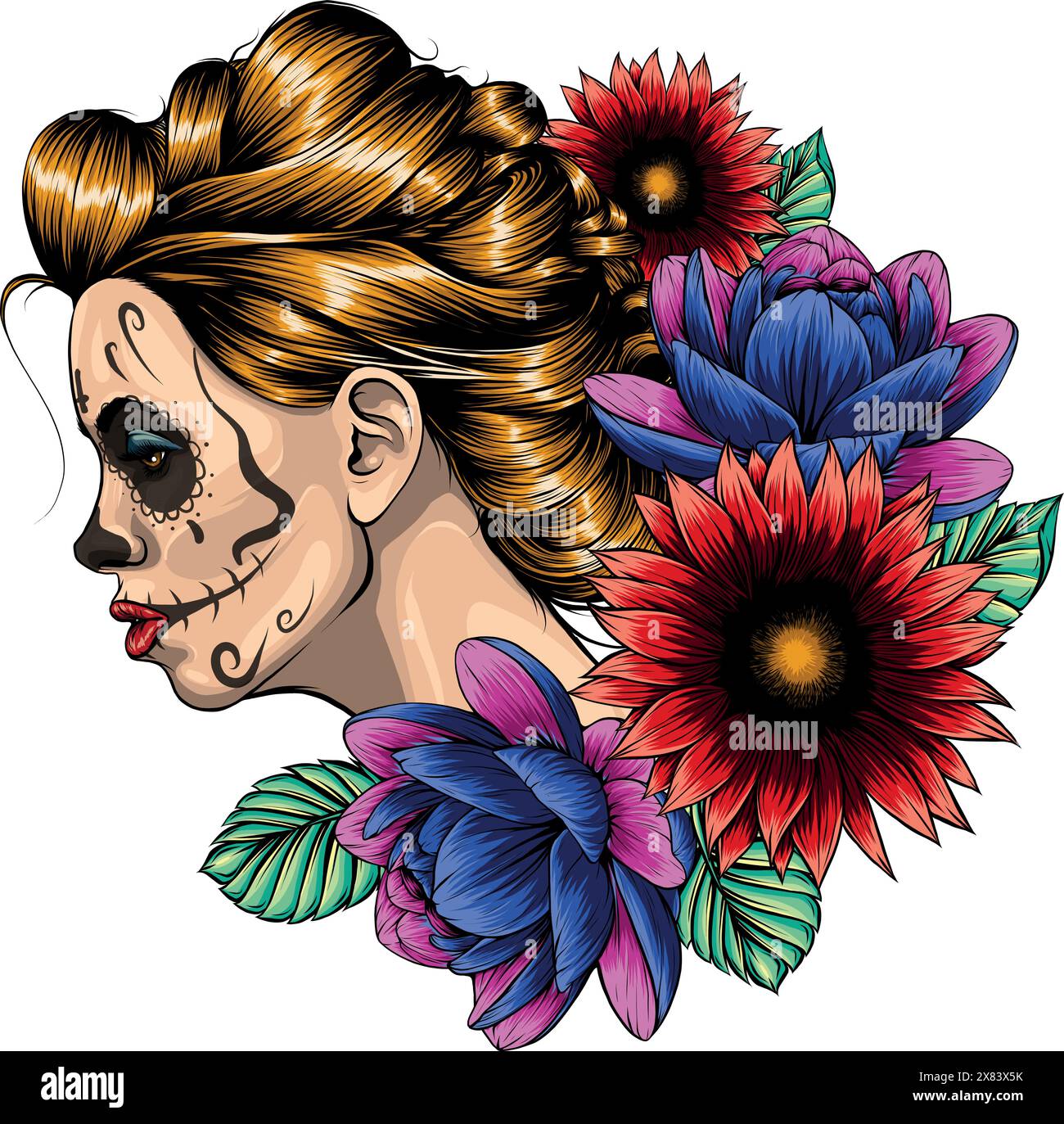 draw of Dead girl vector illustration design Stock Vector Image & Art ...