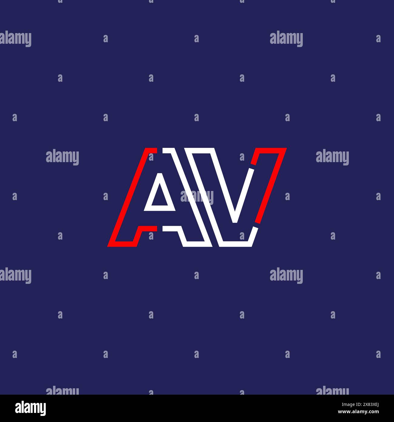 AV tech logo concept design Stock Vector Image & Art - Alamy