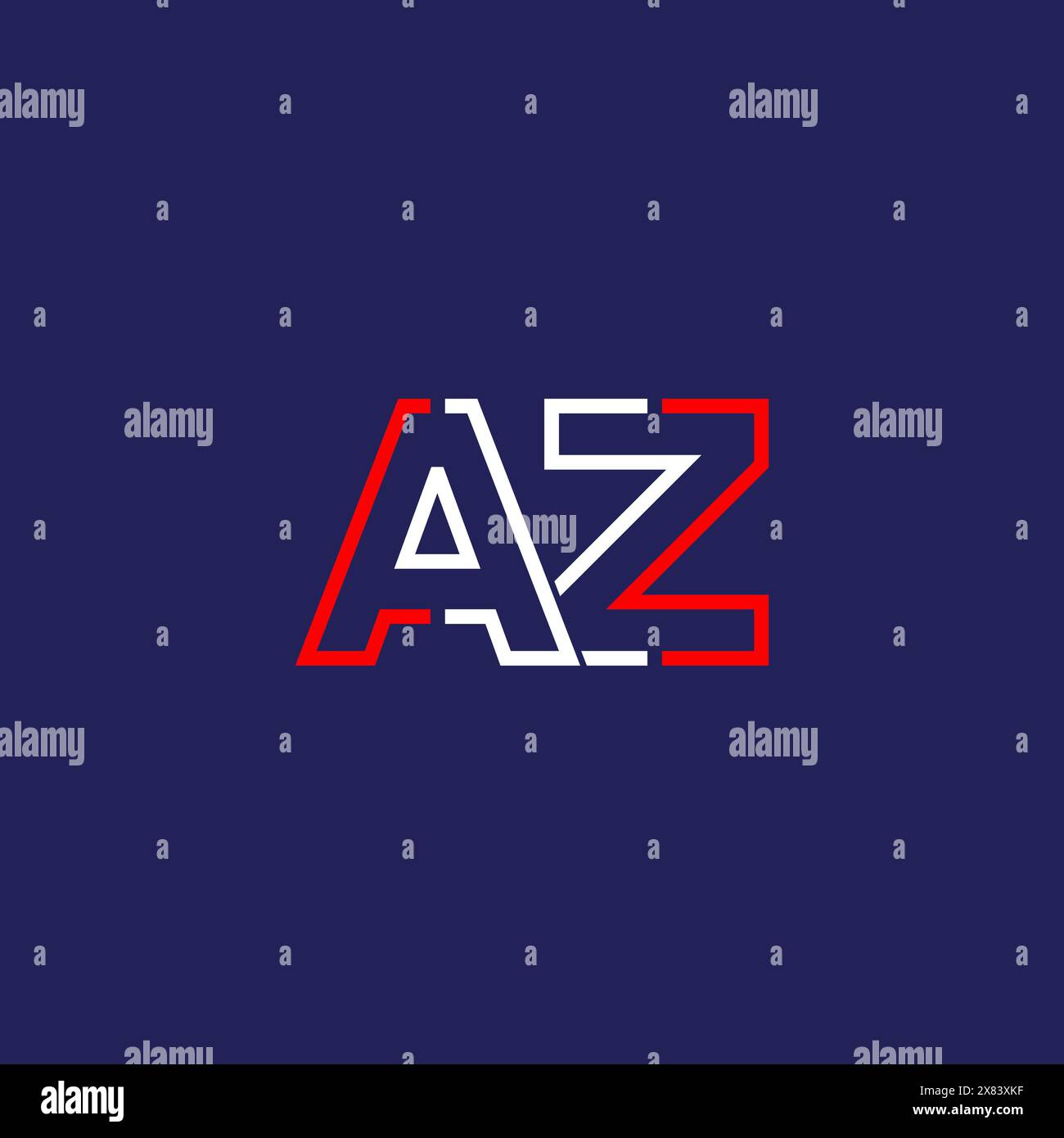 Az logo design hi-res stock photography and images - Alamy