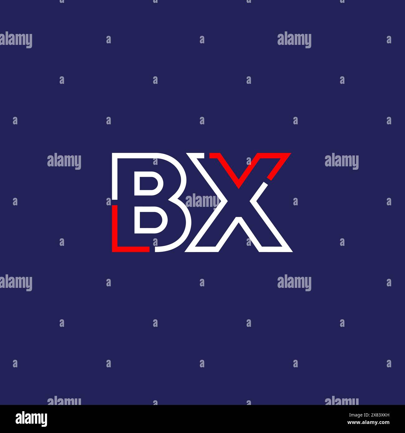 Bx logo design hi-res stock photography and images - Alamy
