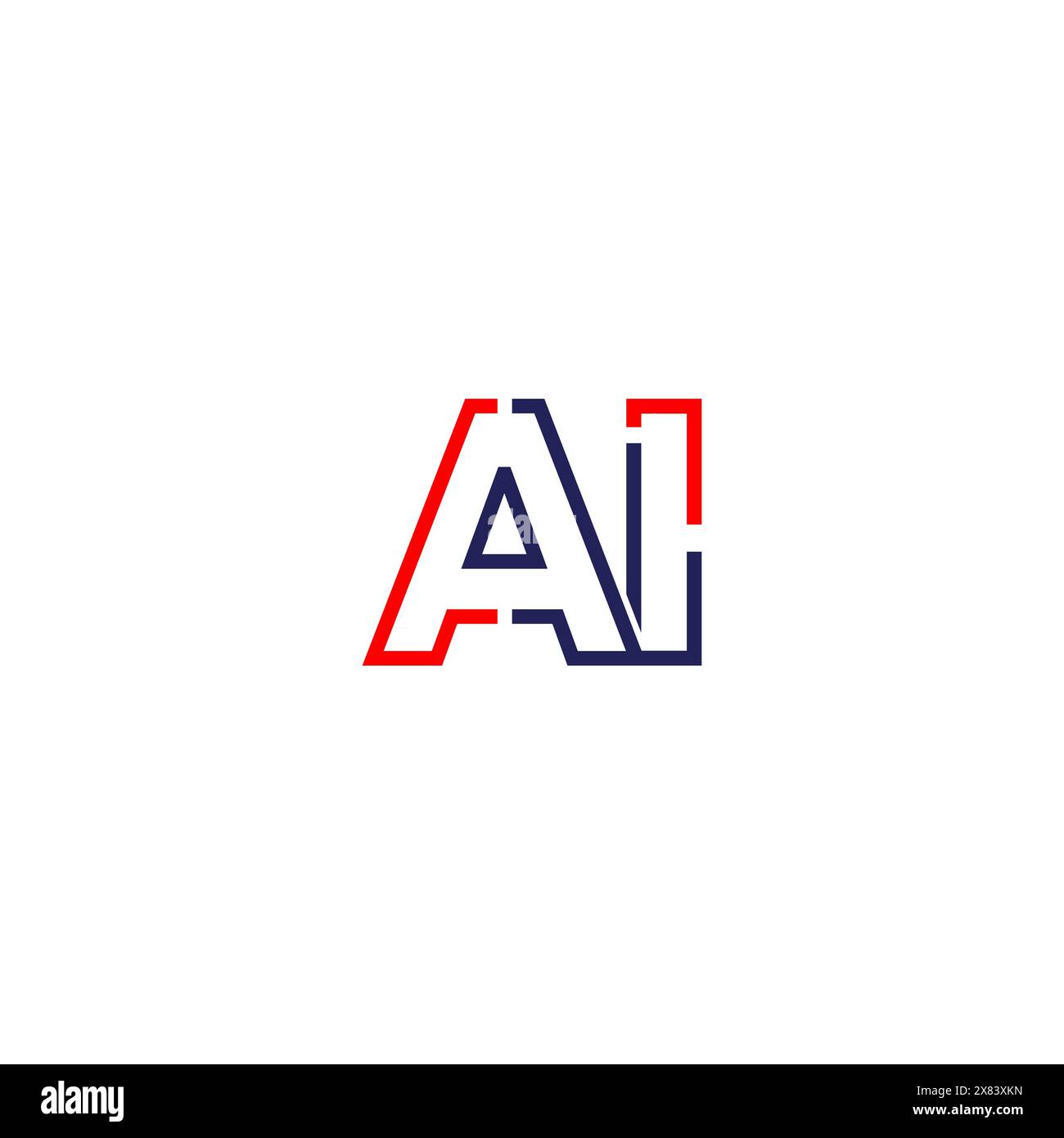 AI tech logo concept design Stock Vector Image & Art - Alamy