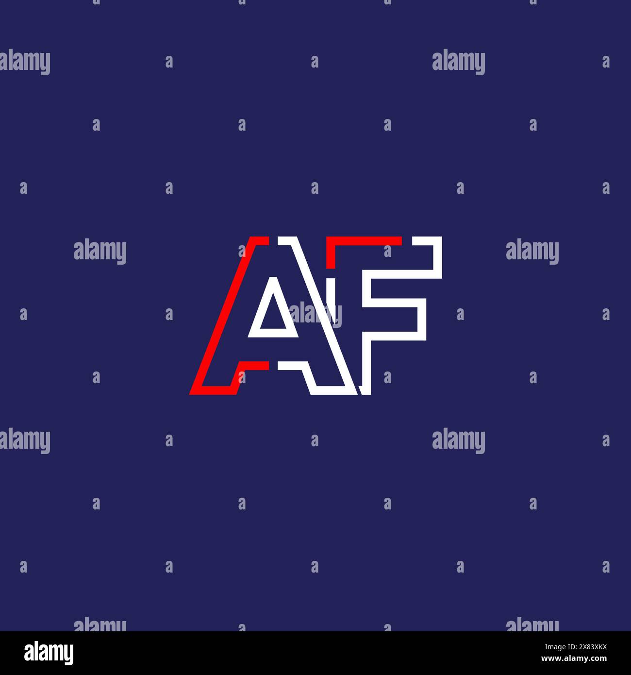 Af logo design hi-res stock photography and images - Alamy