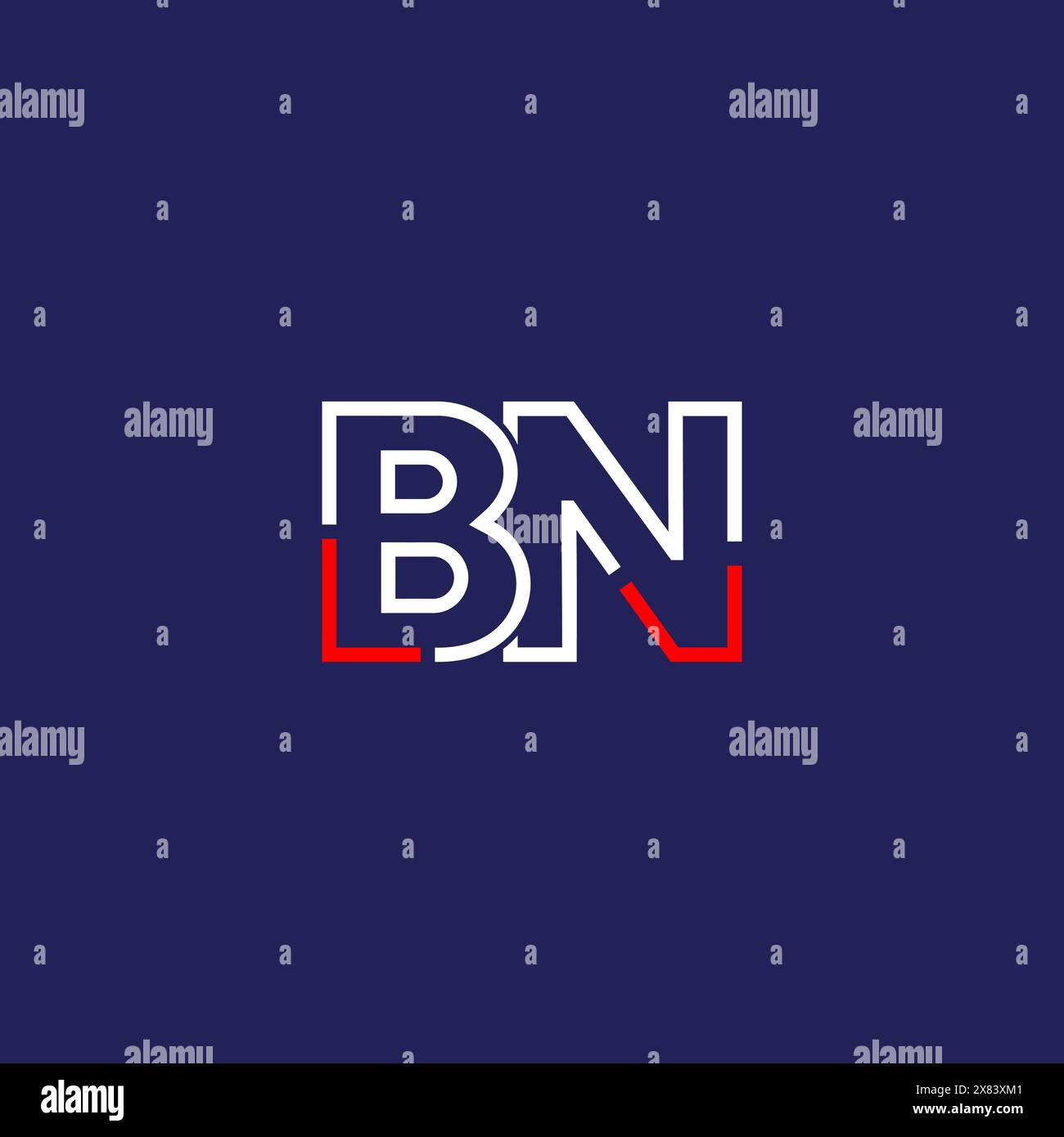 Bn logo design hi-res stock photography and images - Alamy