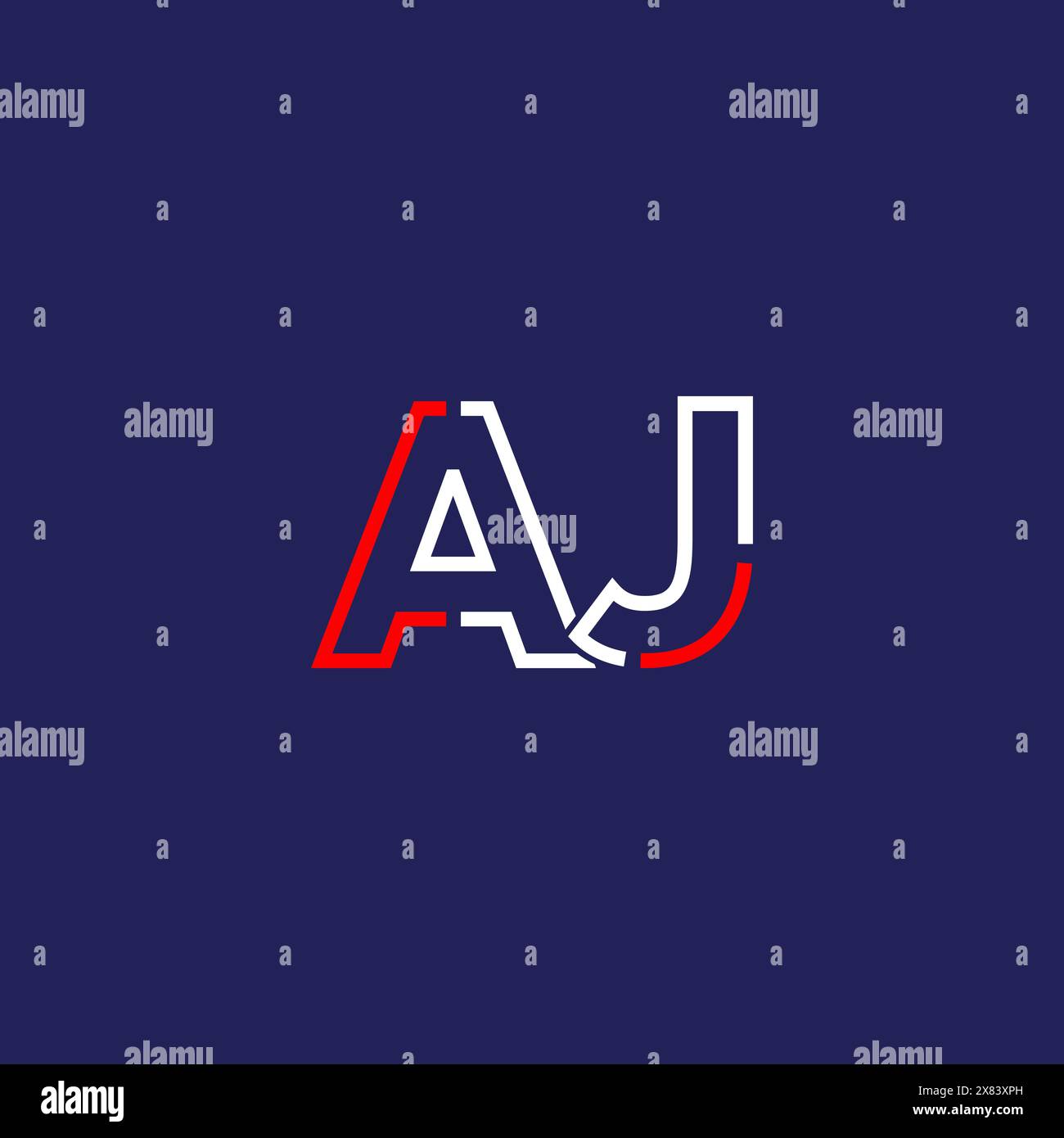 AJ tech logo concept design Stock Vector Image & Art - Alamy