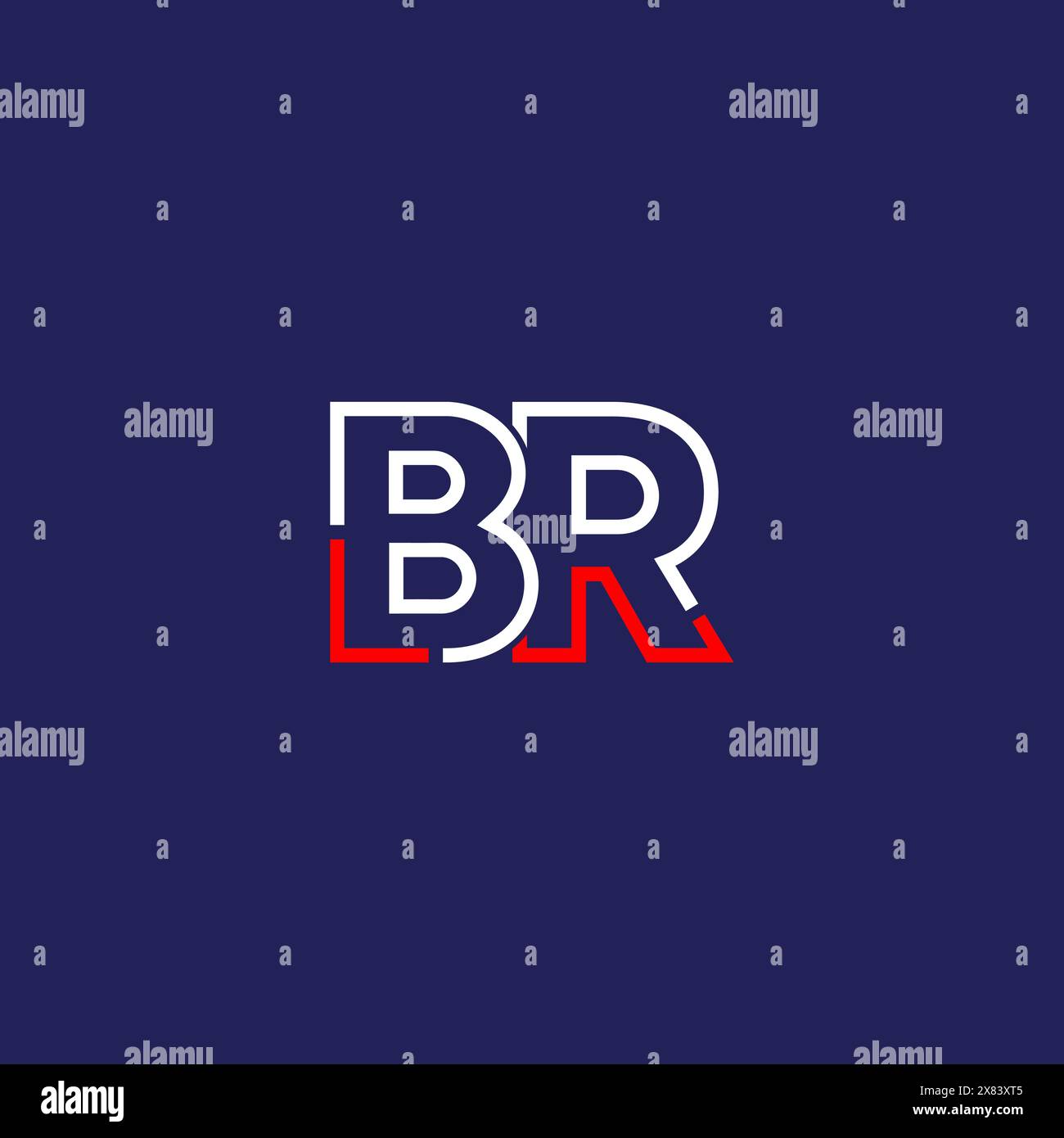 BR tech logo concept design Stock Vector Image & Art - Alamy