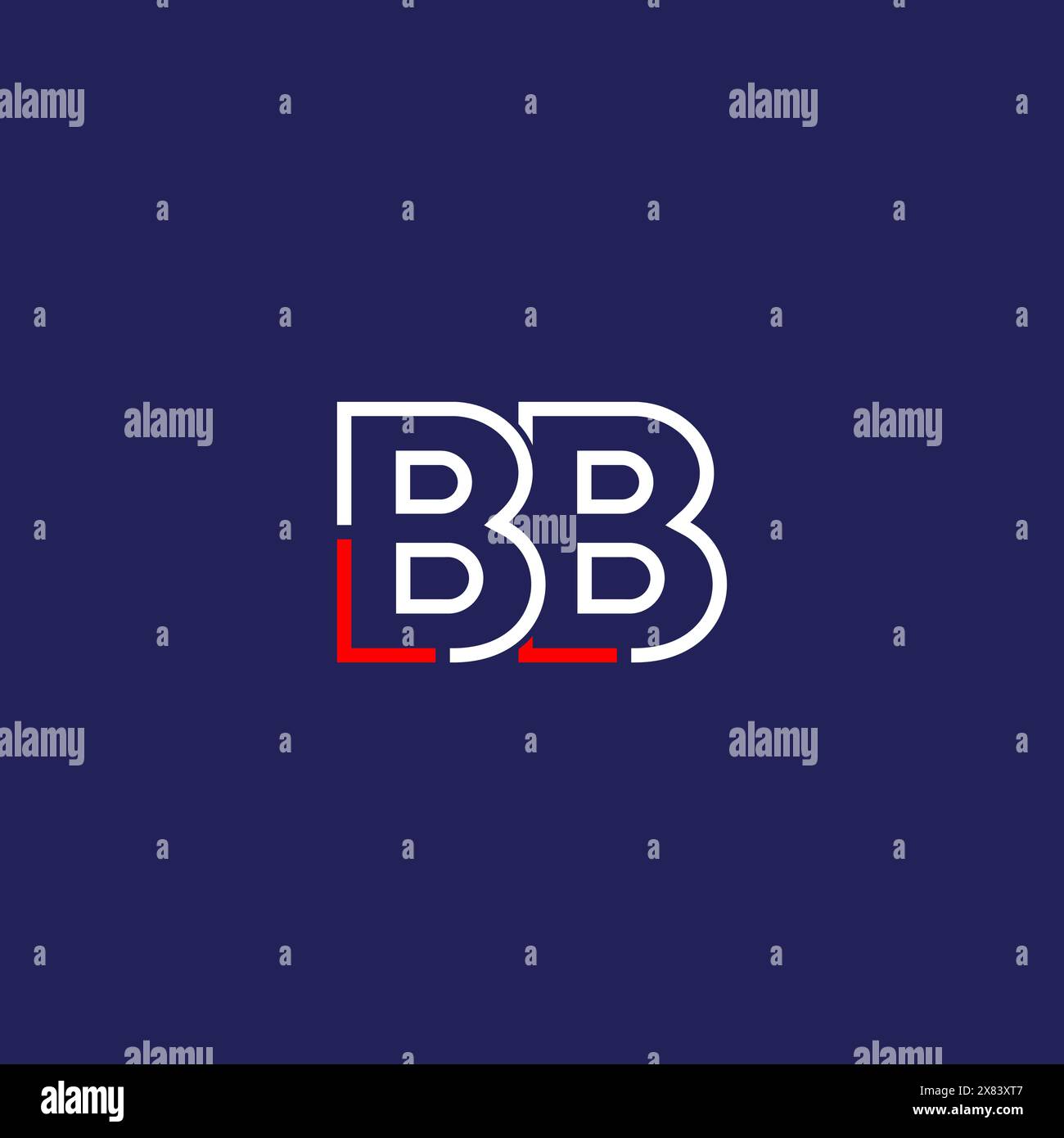 Bb logo design hi-res stock photography and images - Alamy