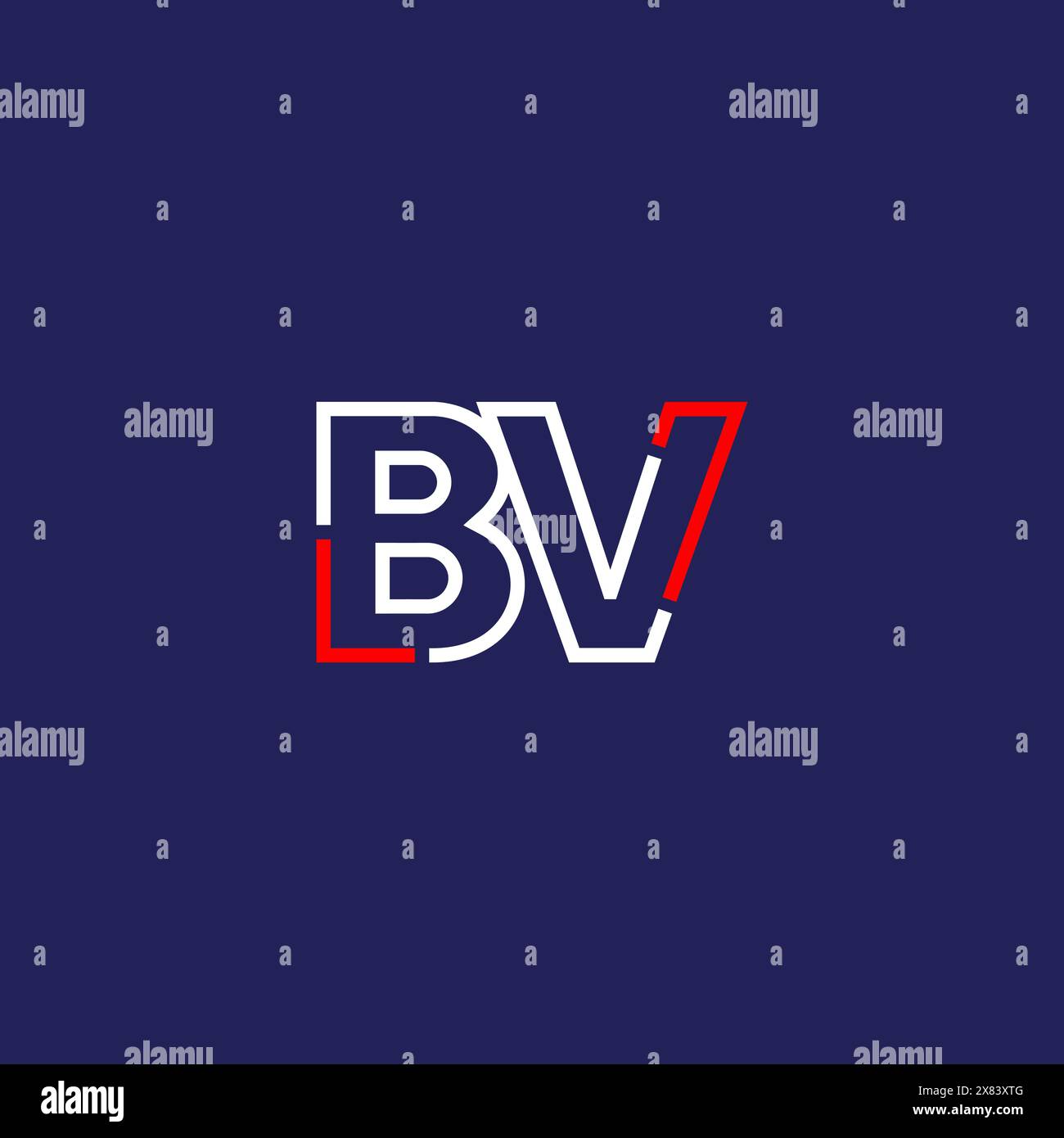 BV tech logo concept design Stock Vector Image & Art - Alamy