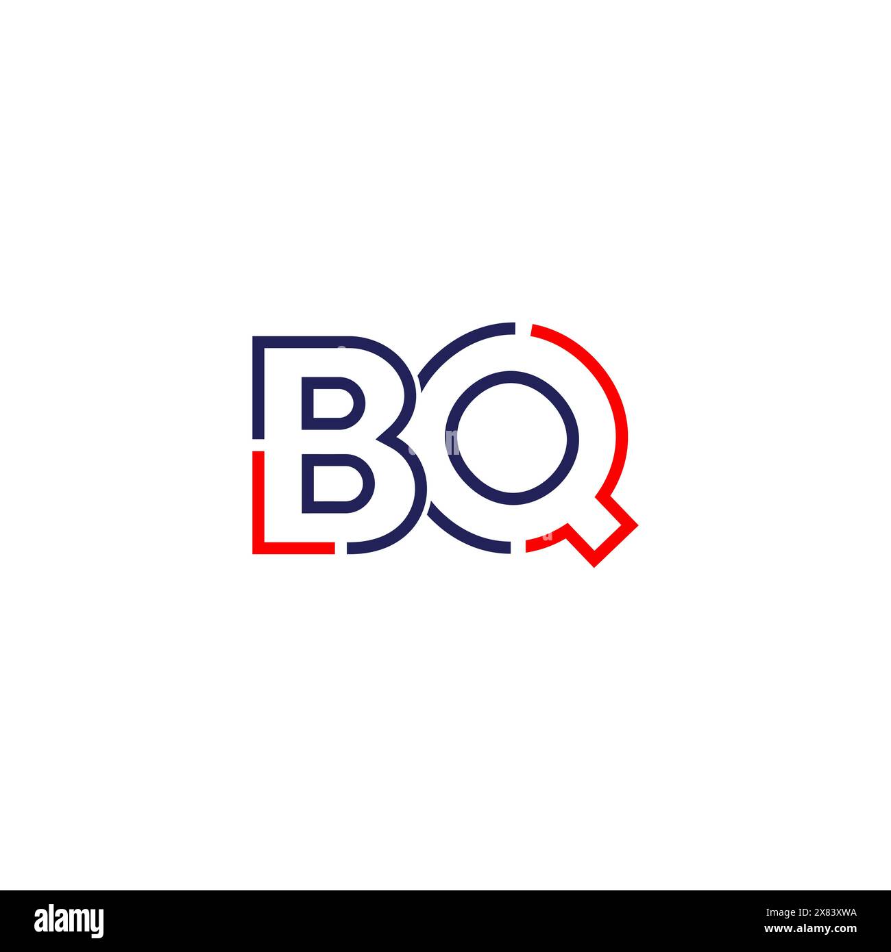 BQ tech logo concept design Stock Vector Image & Art - Alamy