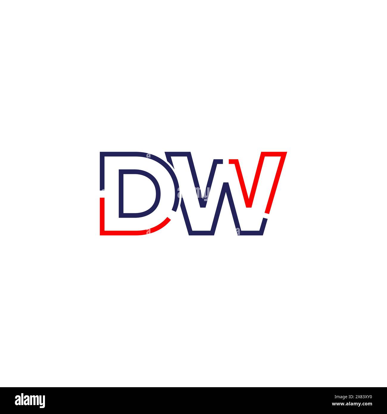 DW tech logo concept design Stock Vector Image & Art - Alamy