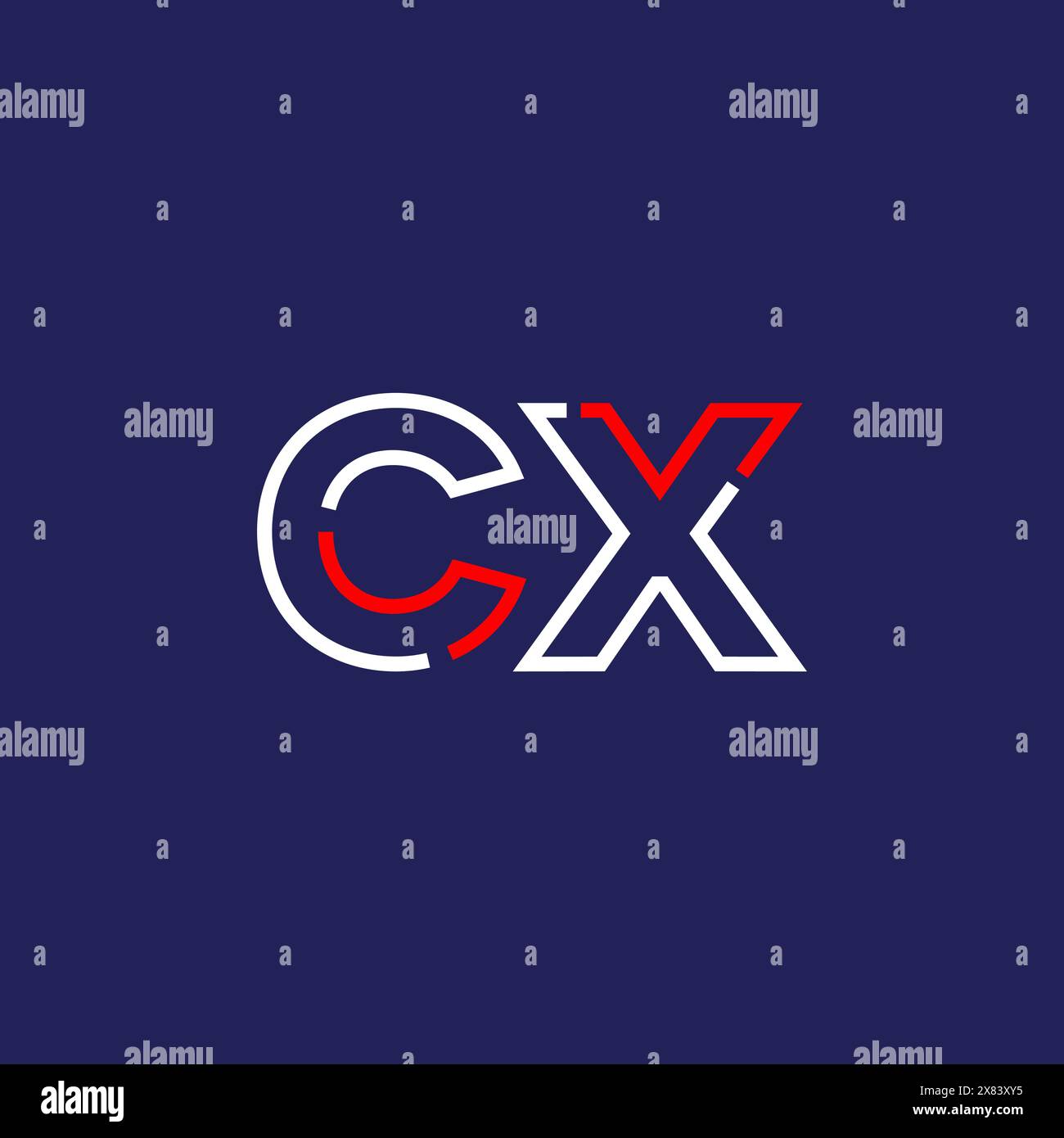 Cx logo design hi-res stock photography and images - Alamy