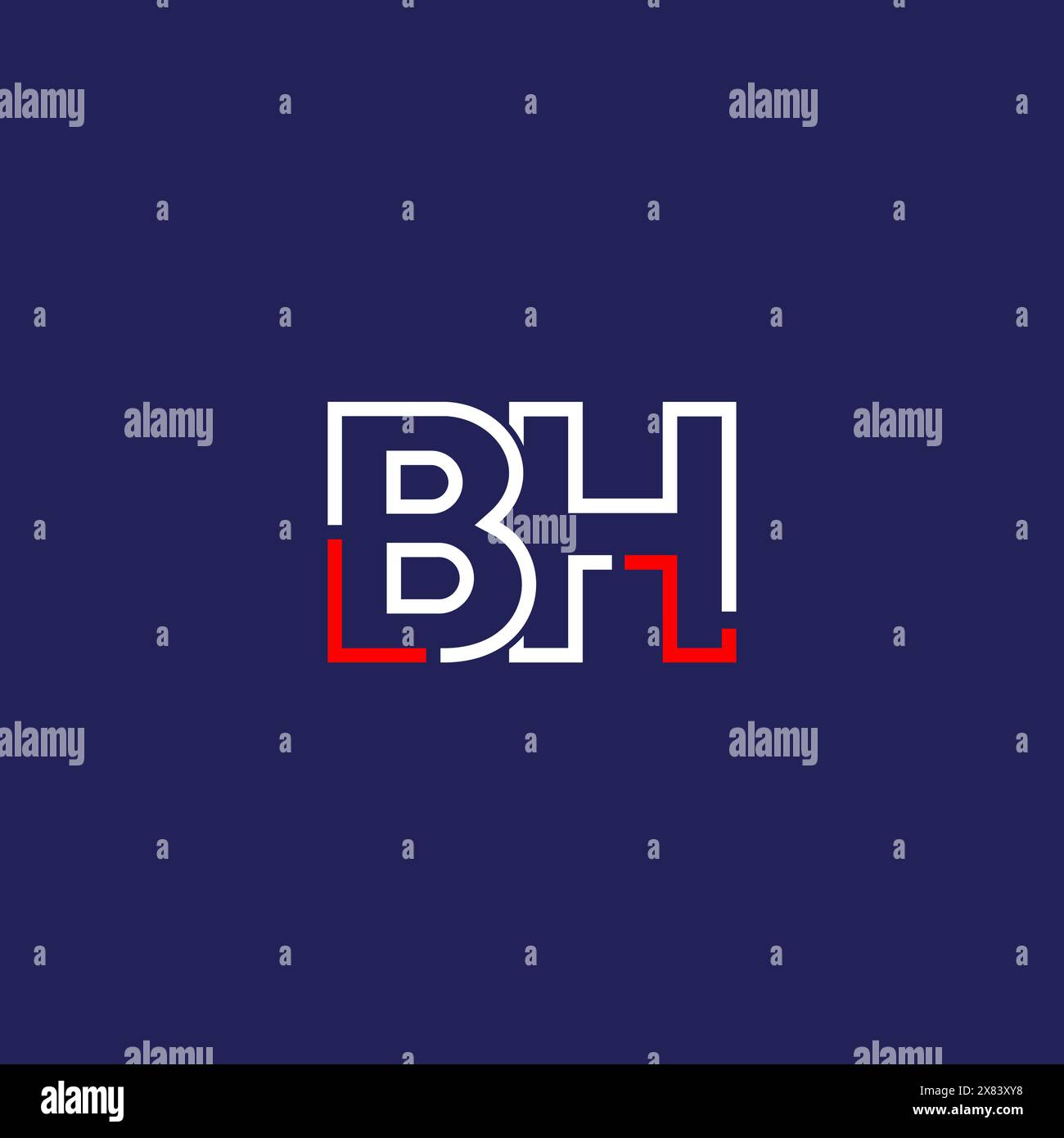 BH tech logo concept design Stock Vector Image & Art - Alamy