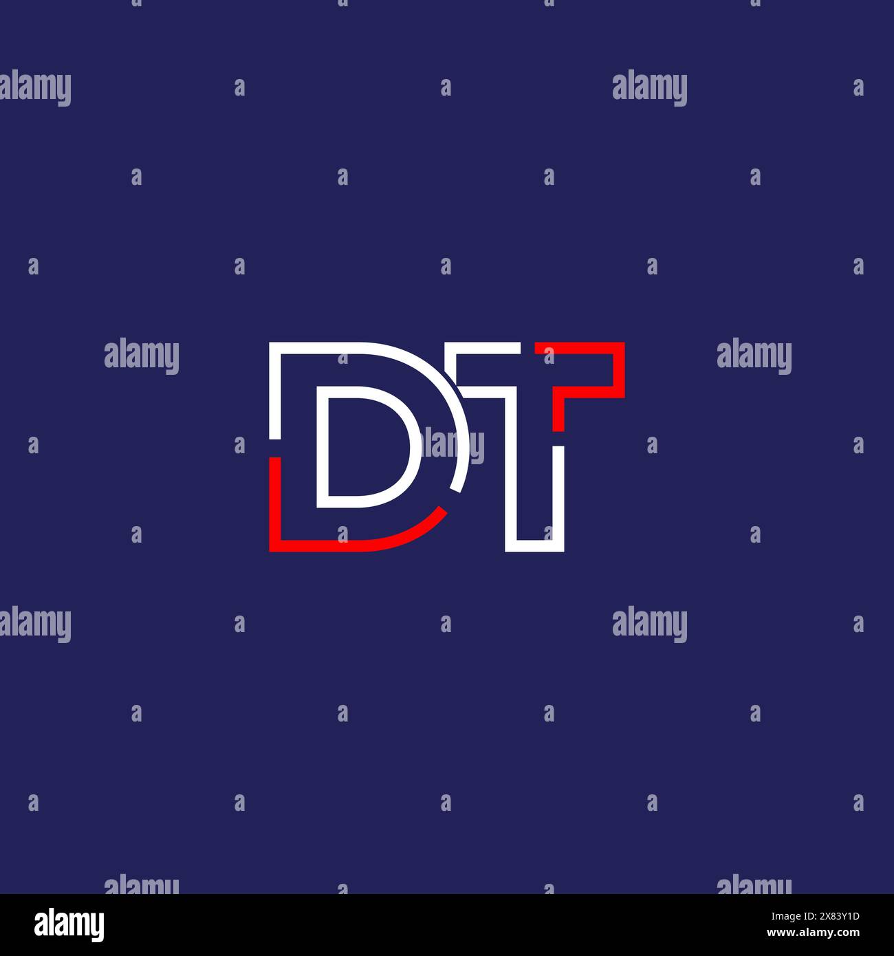 Dt logo design hi-res stock photography and images - Alamy