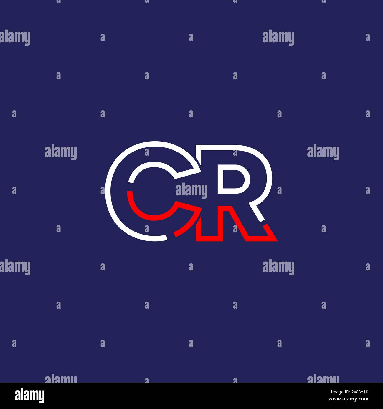 Cr logo design hi-res stock photography and images - Alamy