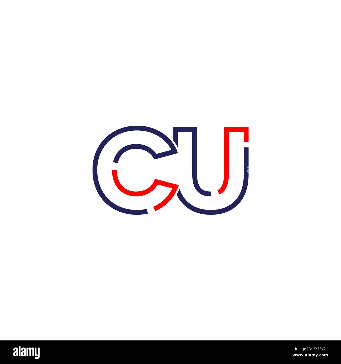 CU tech logo concept design Stock Vector Image & Art - Alamy