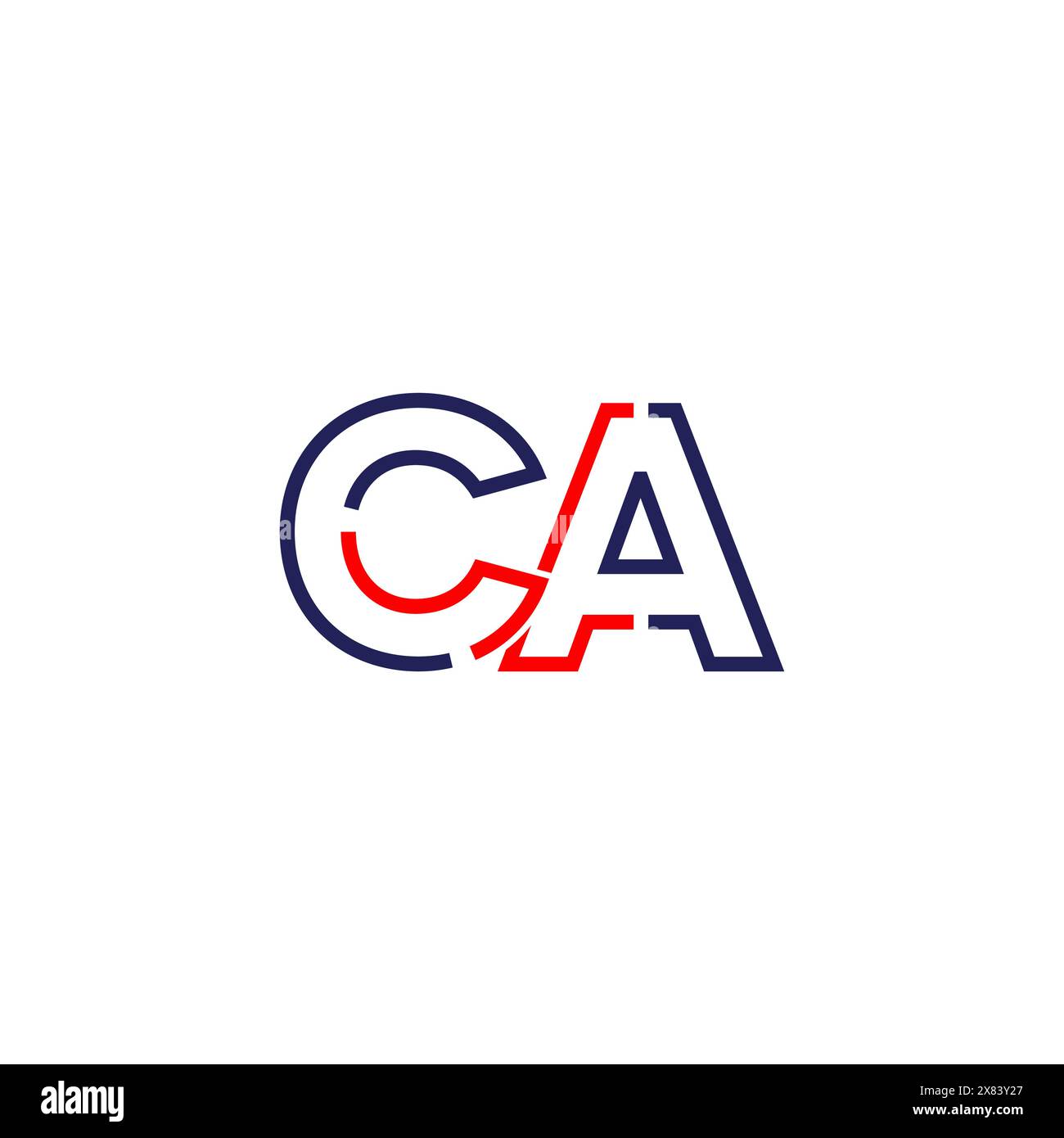 Ca logo design Stock Vector Images - Alamy
