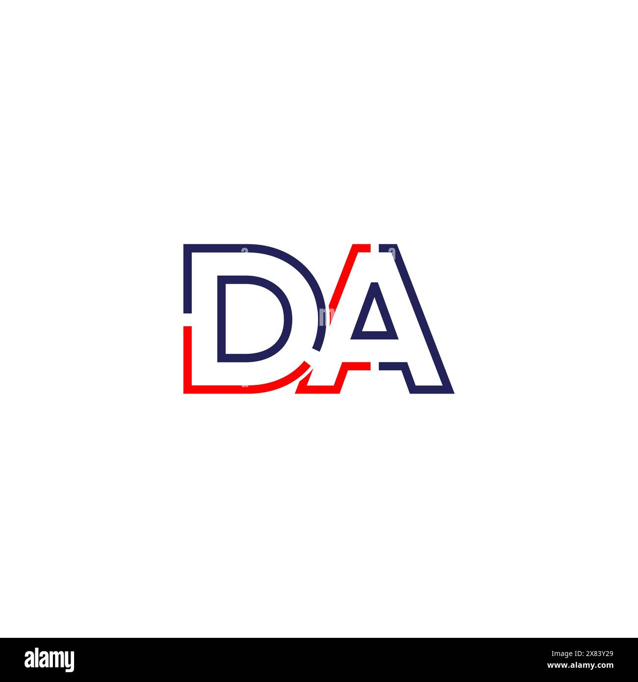 DA tech logo concept design Stock Vector Image & Art - Alamy