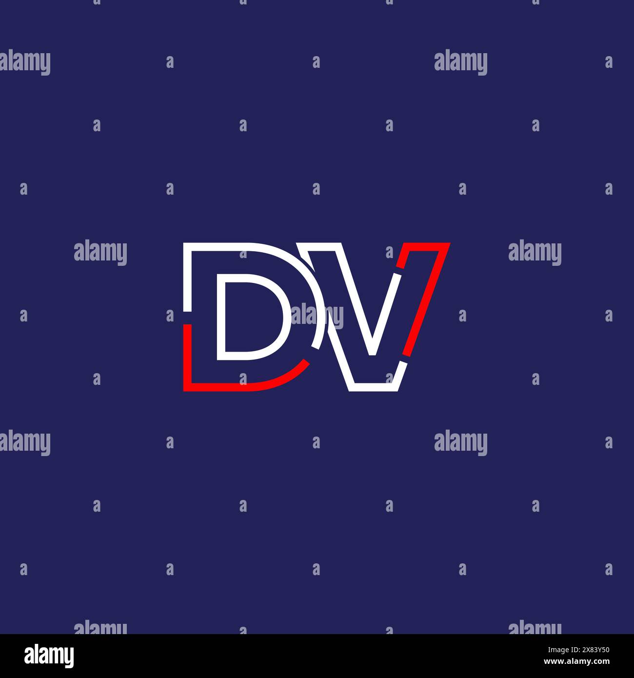 DV tech logo concept design Stock Vector Image & Art - Alamy