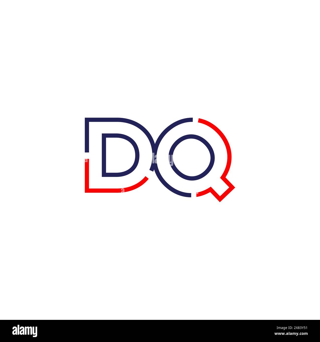 Dq logo design hi-res stock photography and images - Alamy
