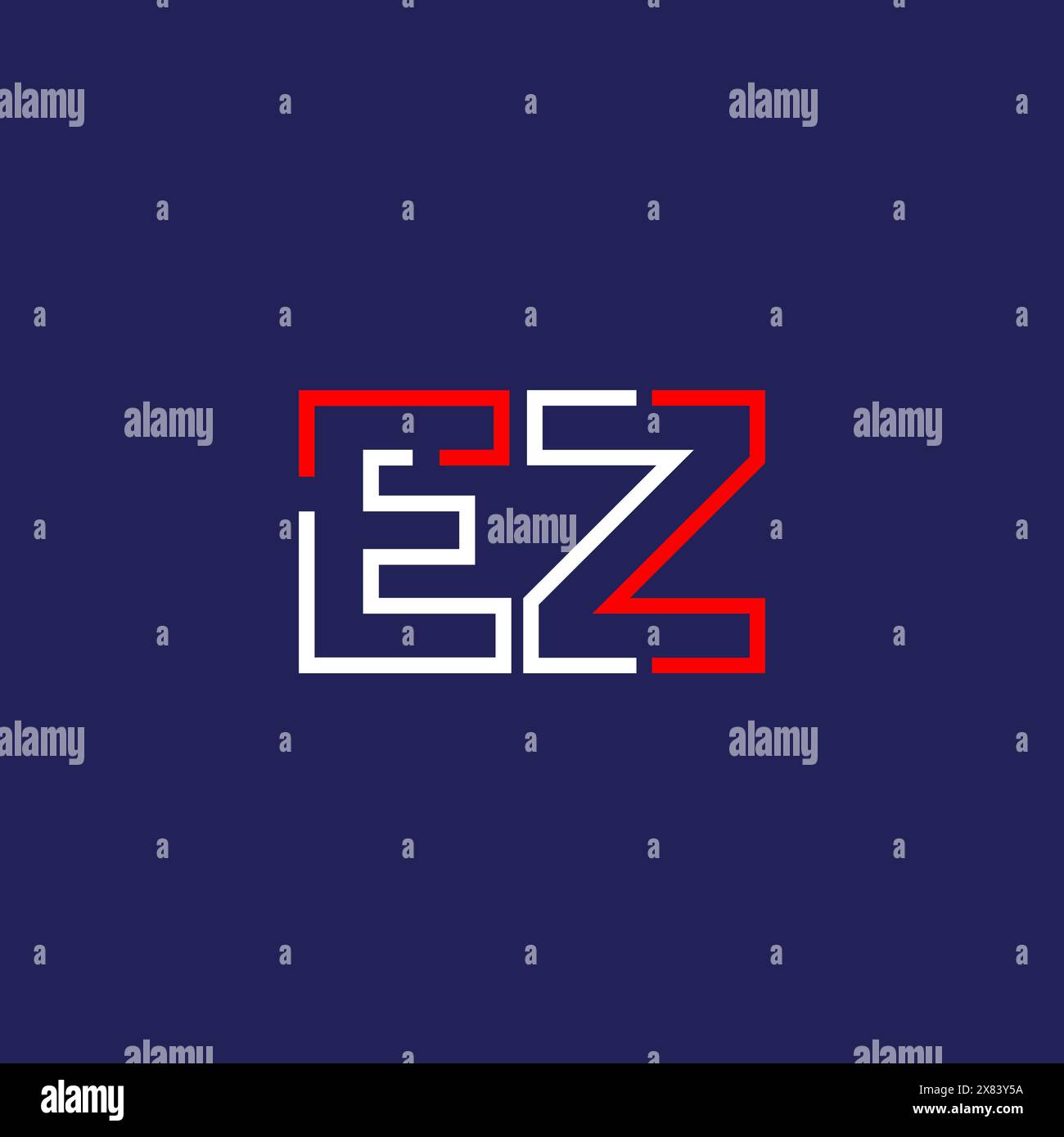 EZ tech logo concept design Stock Vector Image & Art - Alamy