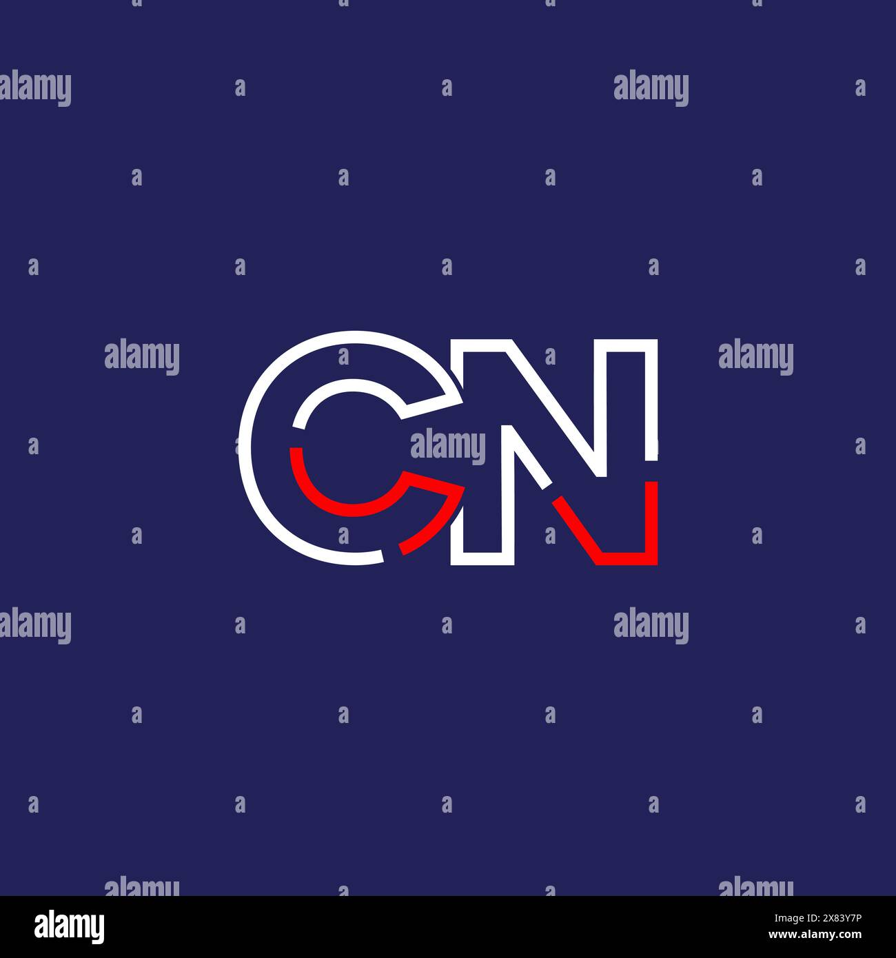 CN tech logo concept design Stock Vector Image & Art - Alamy