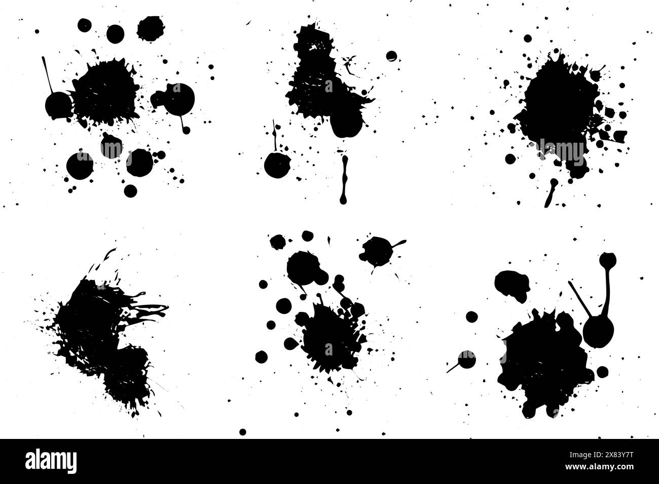 Ink Splash: Dynamic Vector Splatter Grunge Elements for Creative ...