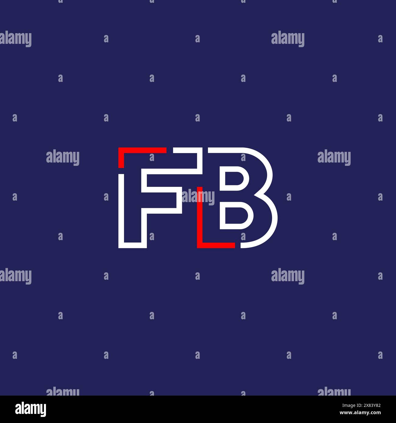 Fb logo design hi-res stock photography and images - Alamy