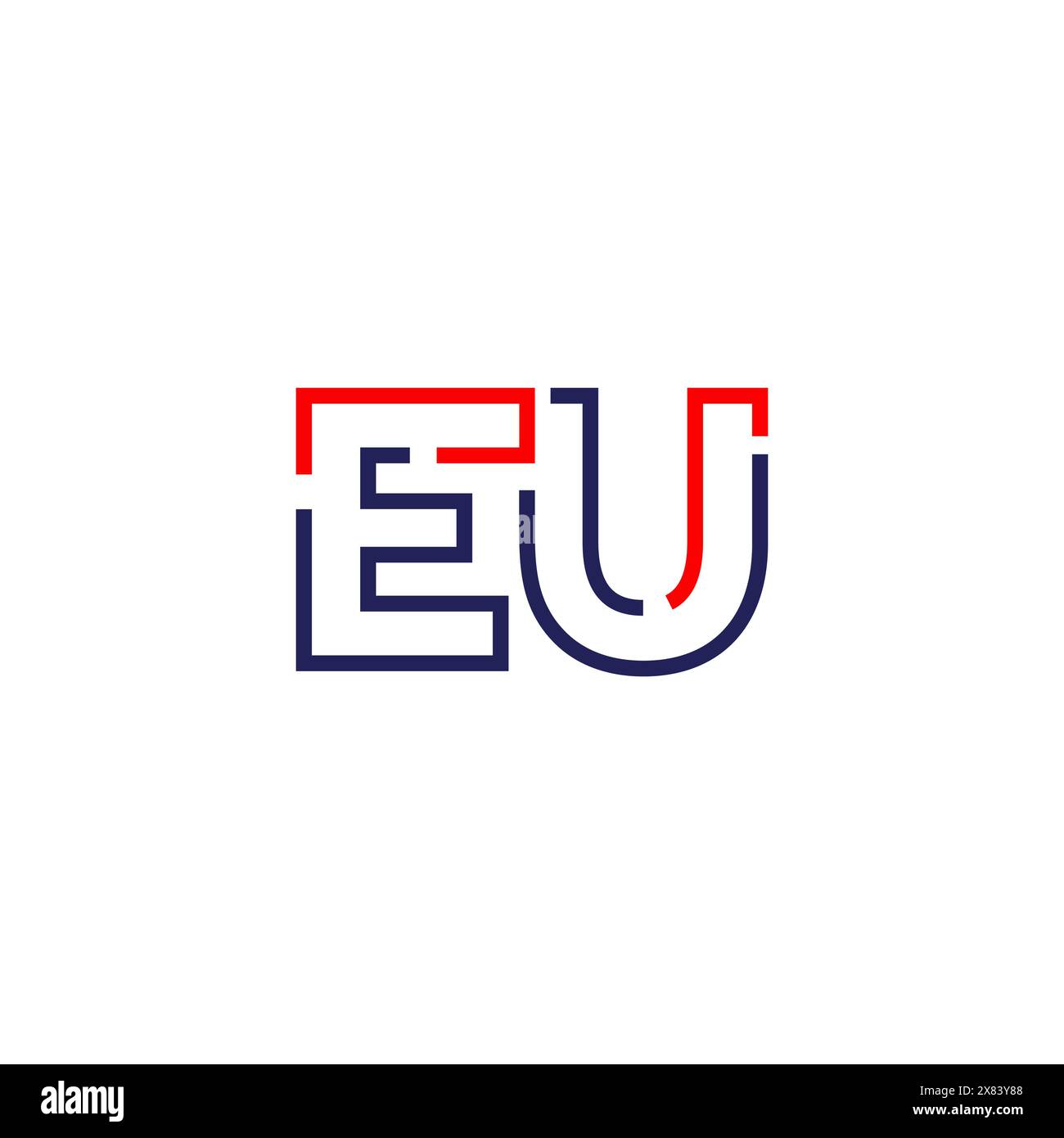 EU tech logo concept design Stock Vector Image & Art - Alamy