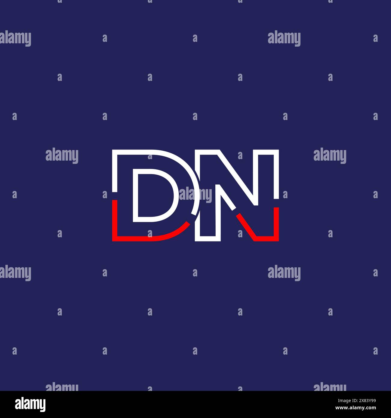 DN tech logo concept design Stock Vector Image & Art - Alamy