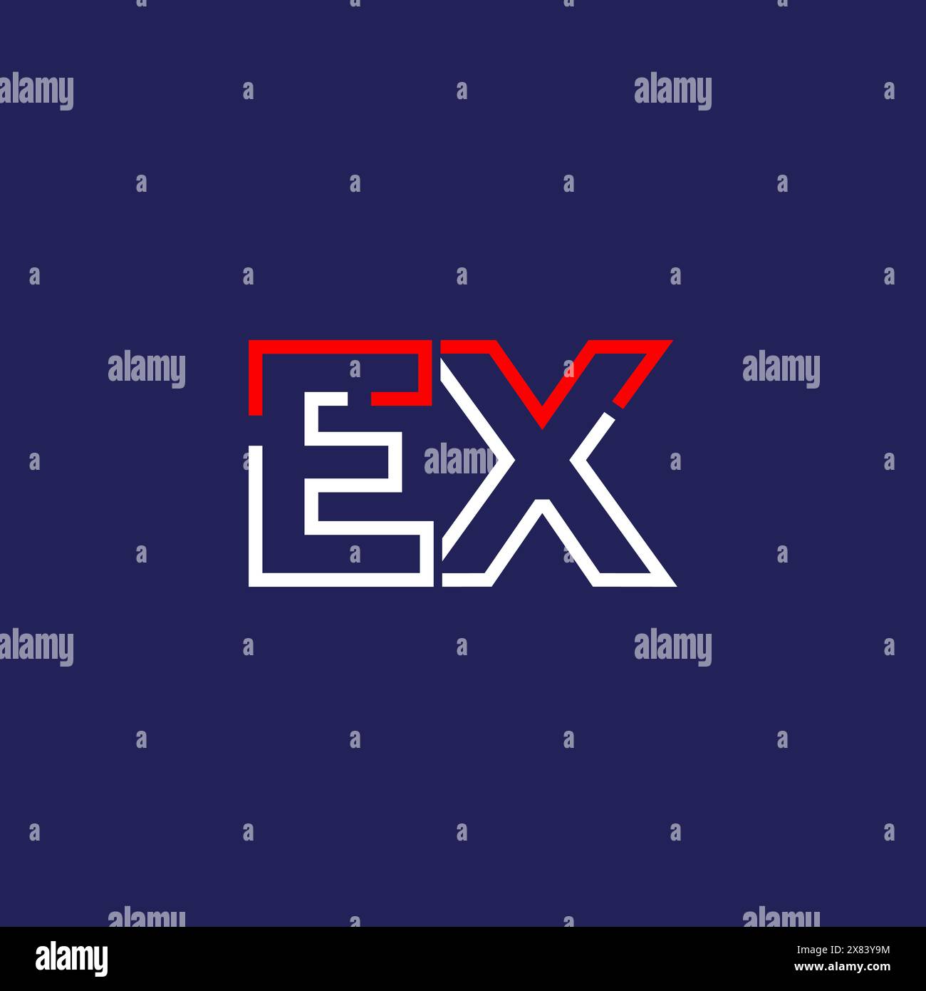 Ex tech logo hi-res stock photography and images - Alamy